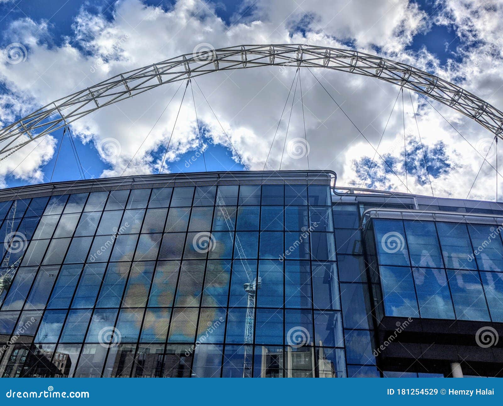 Wembley Stadium Architecture Arch Stock Image - Image of dome, arch ...