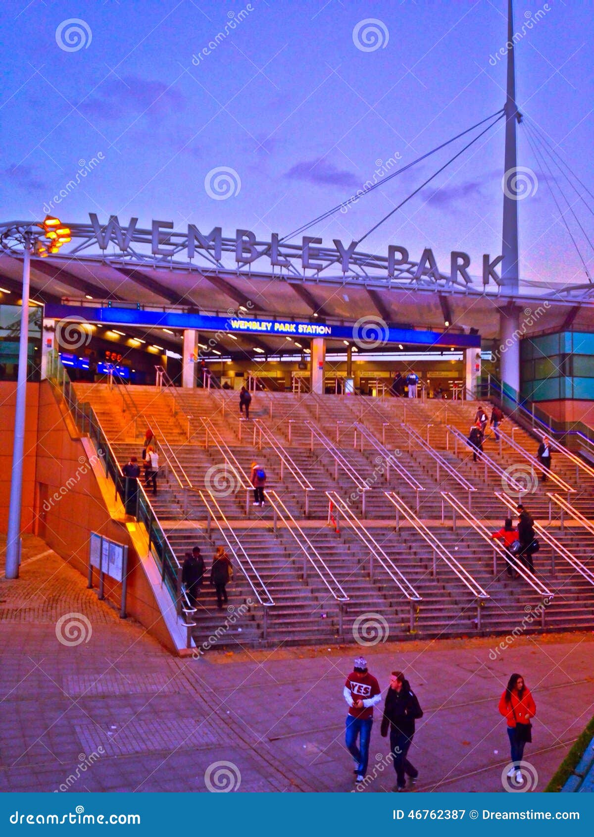 Wembley station editorial photography. Image of entrance - 46762387