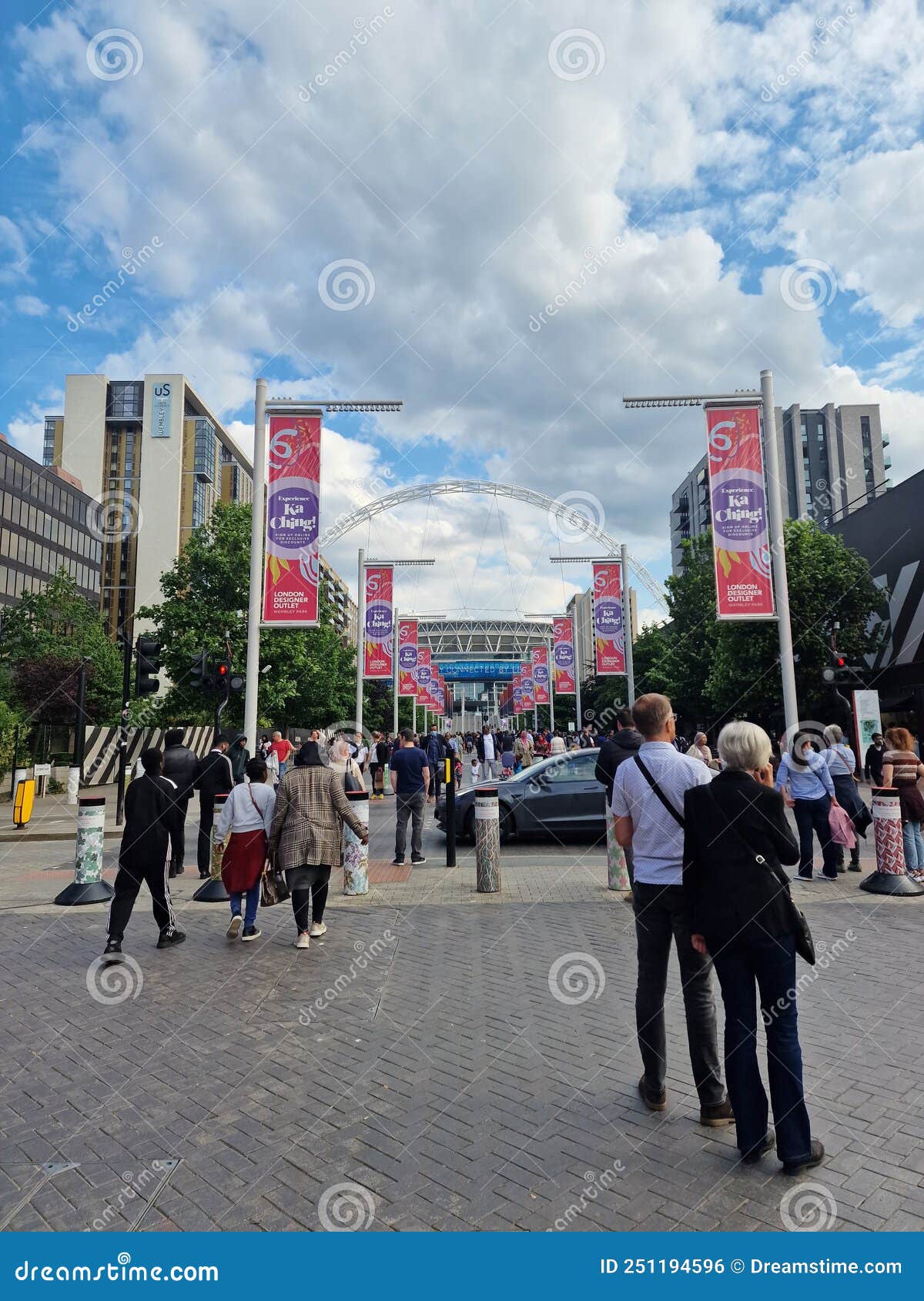 Wembley Walk, London editorial photo. Image of football - 251194596