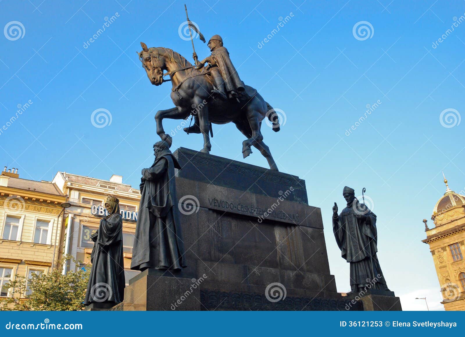 Wenceslas Monument stock image. Image of landmark, east - 36121253