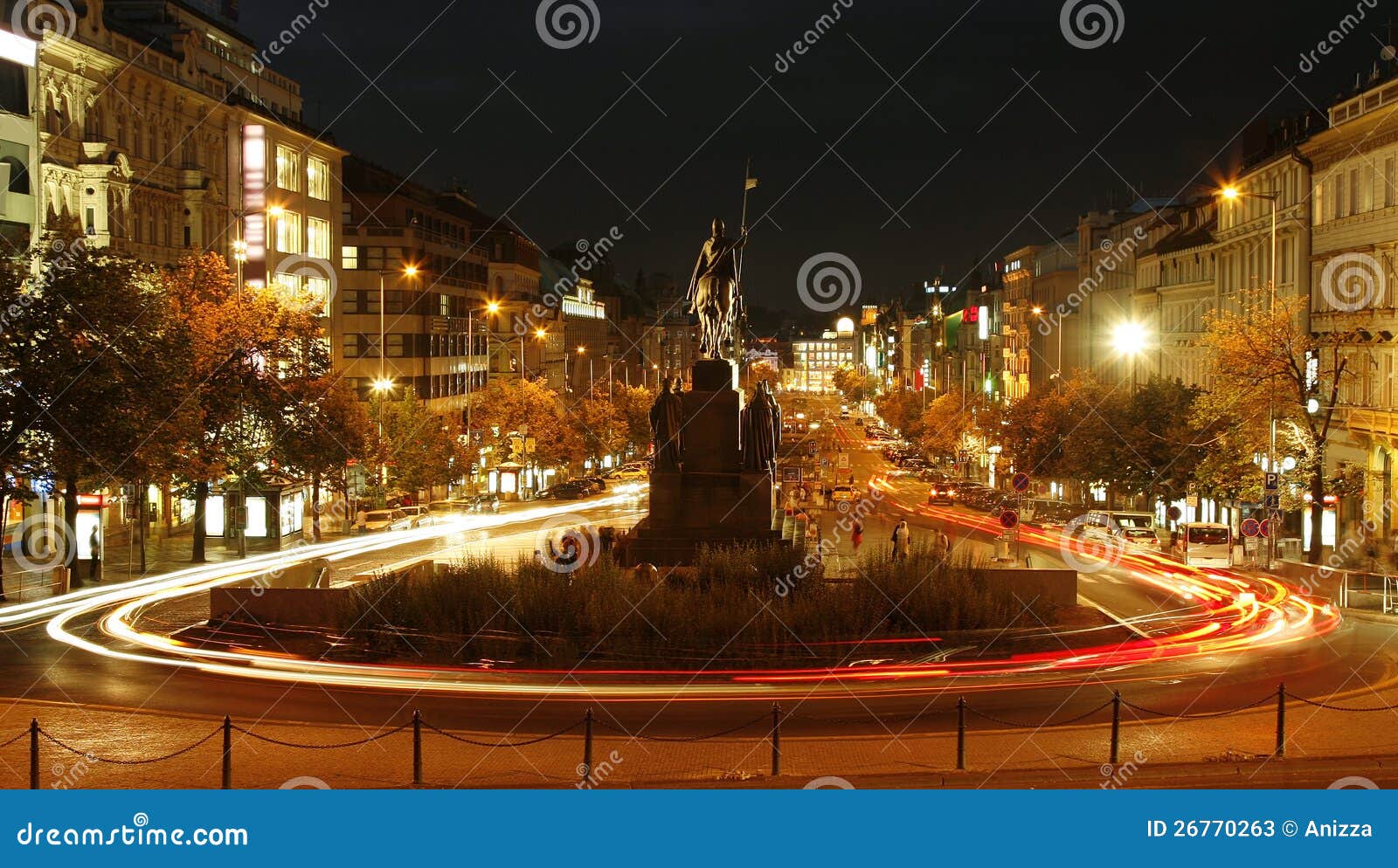 The Wenceslas Square, Prague Stock Image - Image of bohemia, skyline ...