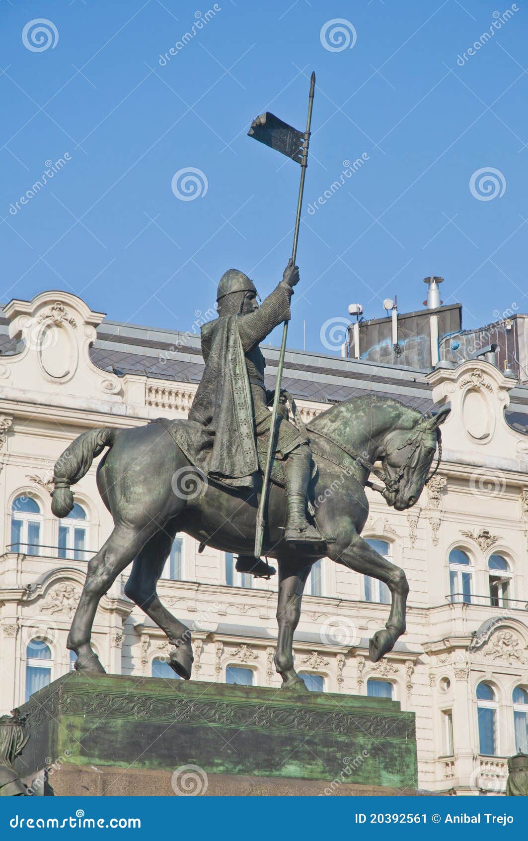 Wenceslas Statue stock image. Image of structures, sightseeing - 20392561