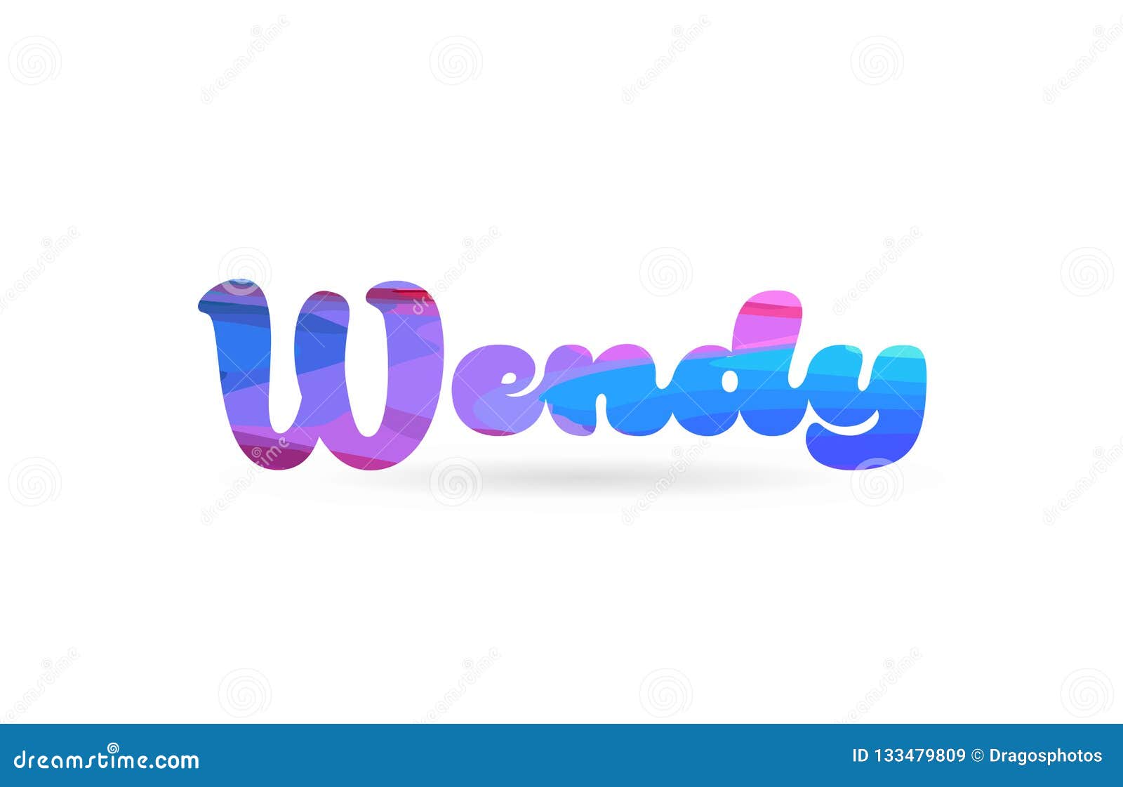 Wendy Pink Blue Color Word Text Logo Icon Stock Vector - Illustration ... Wendy Pink Blue Color Word Text Logo Icon Stock Vector - Illustration ...