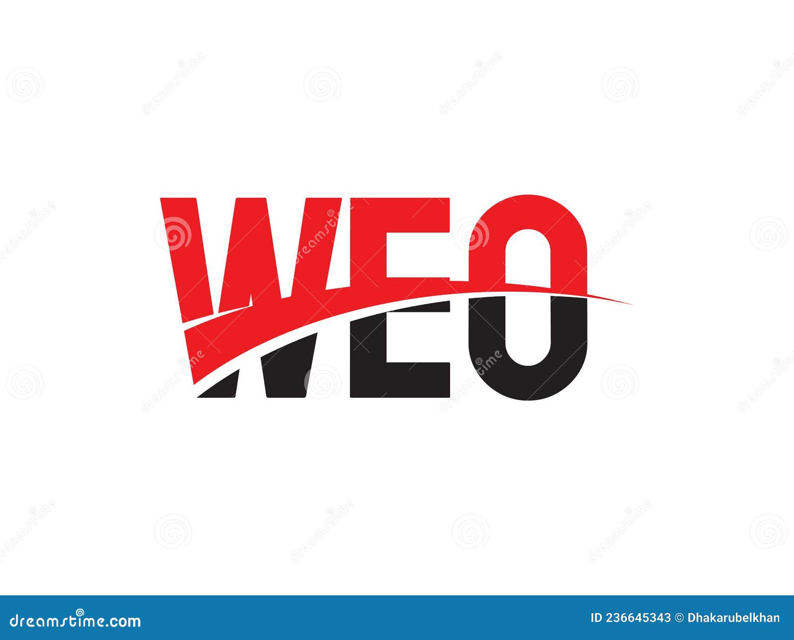 WEO Letter Initial Logo Design Vector Illustration Stock Vector ...