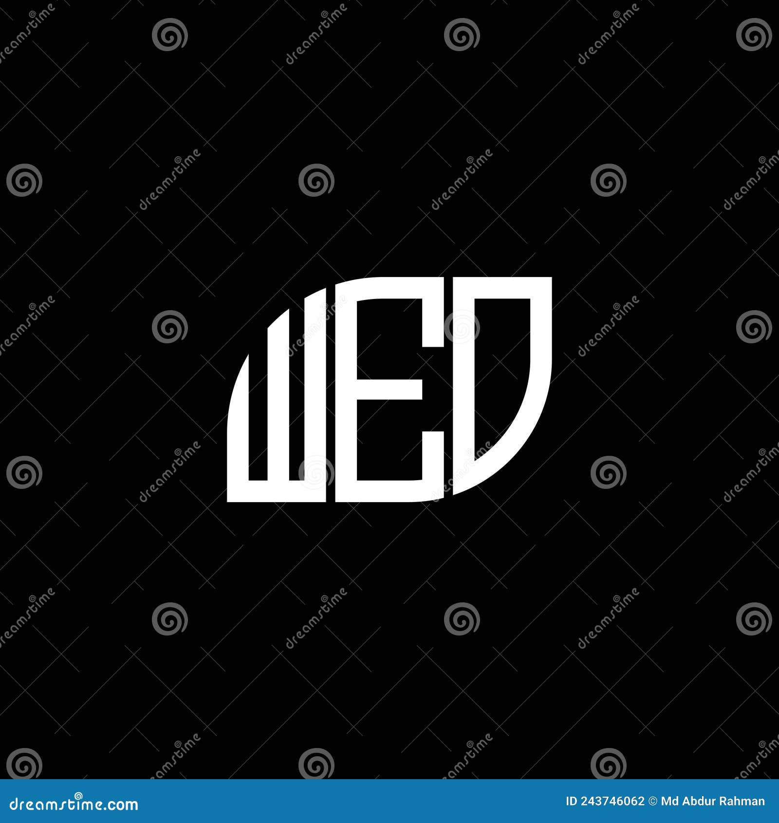 WEO Letter Logo Design on Black Background. WEO Creative Initials ...