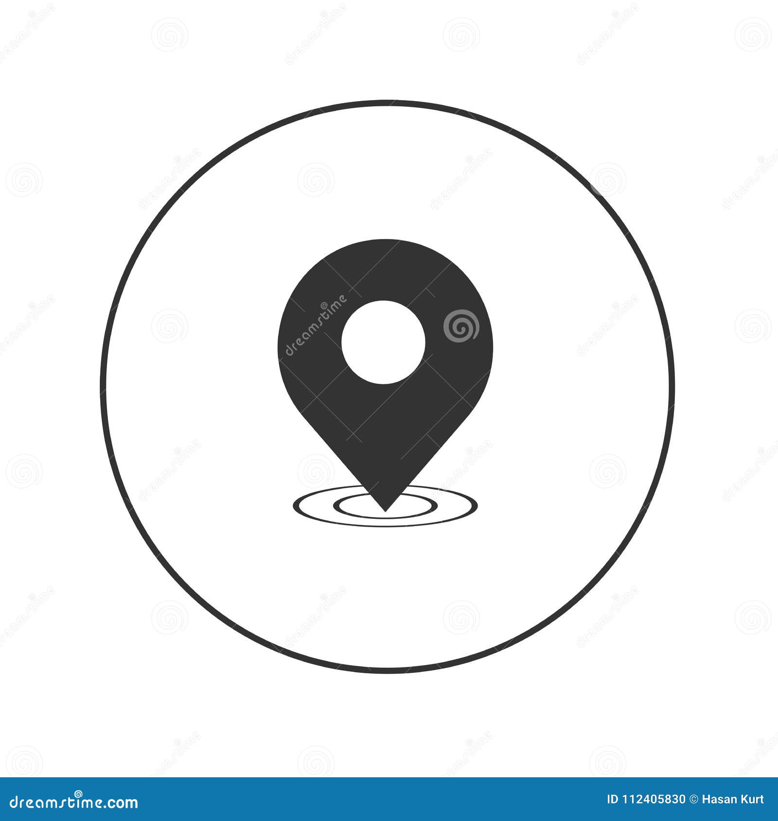 Map marker web icon stock illustration. Illustration of padlock - 112405830