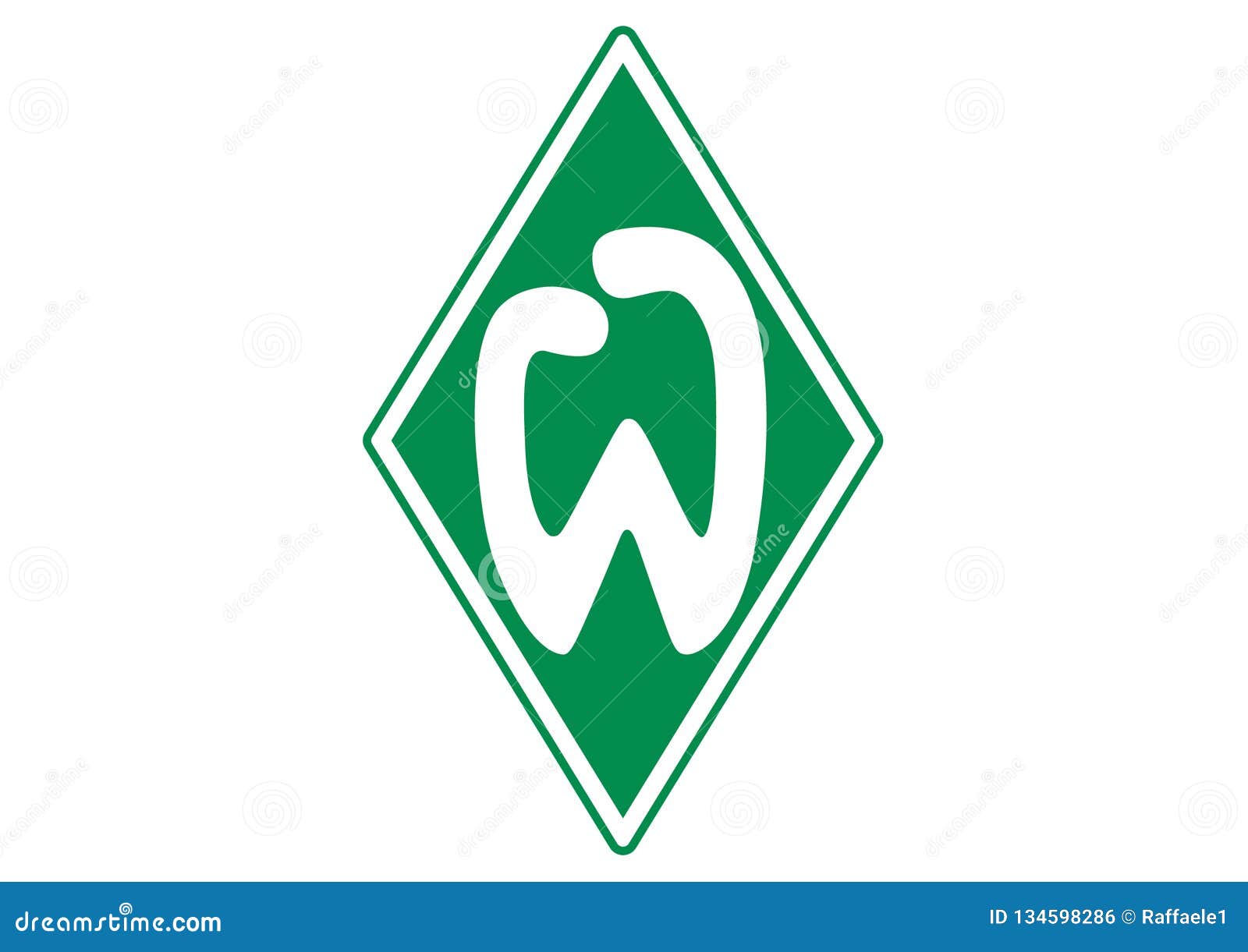 Werder Bremen Logo foto editorial. Ilustración de ilustrador - 134598286