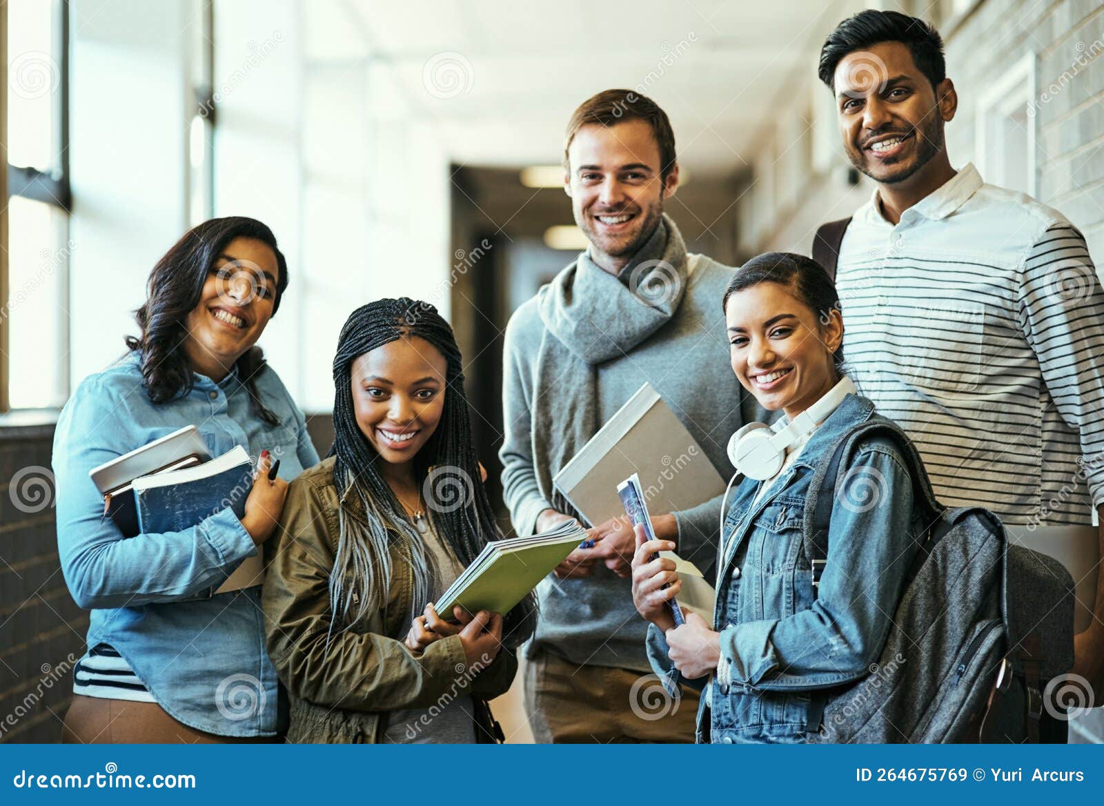 Were between Classes. Cropped Portrait of a Group of University ...