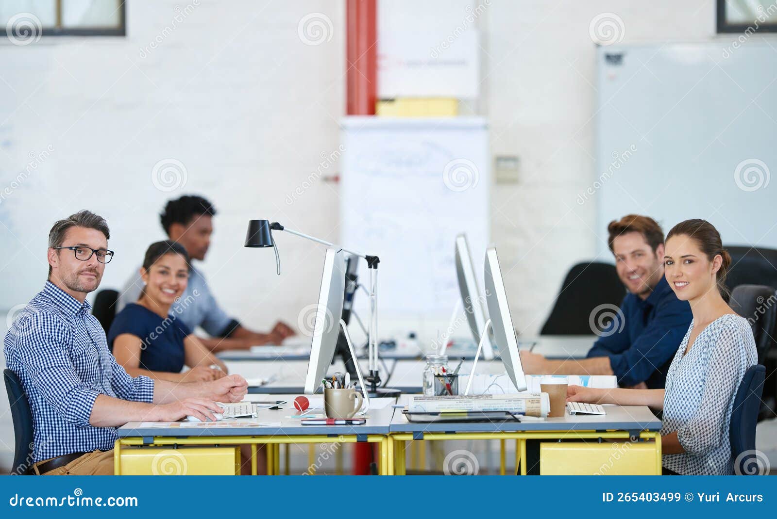 Were Going To Take this Project by the Horns. Portrait of a Group of ...