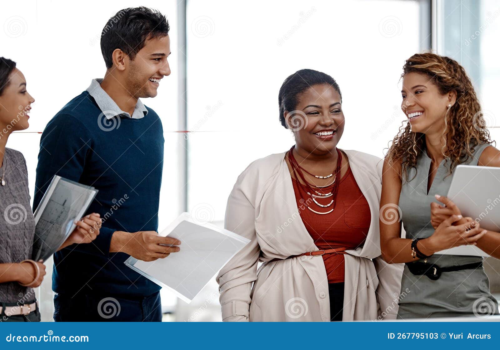 Were always Making Work Fun. a Young Diverse Group of Colleagues ...