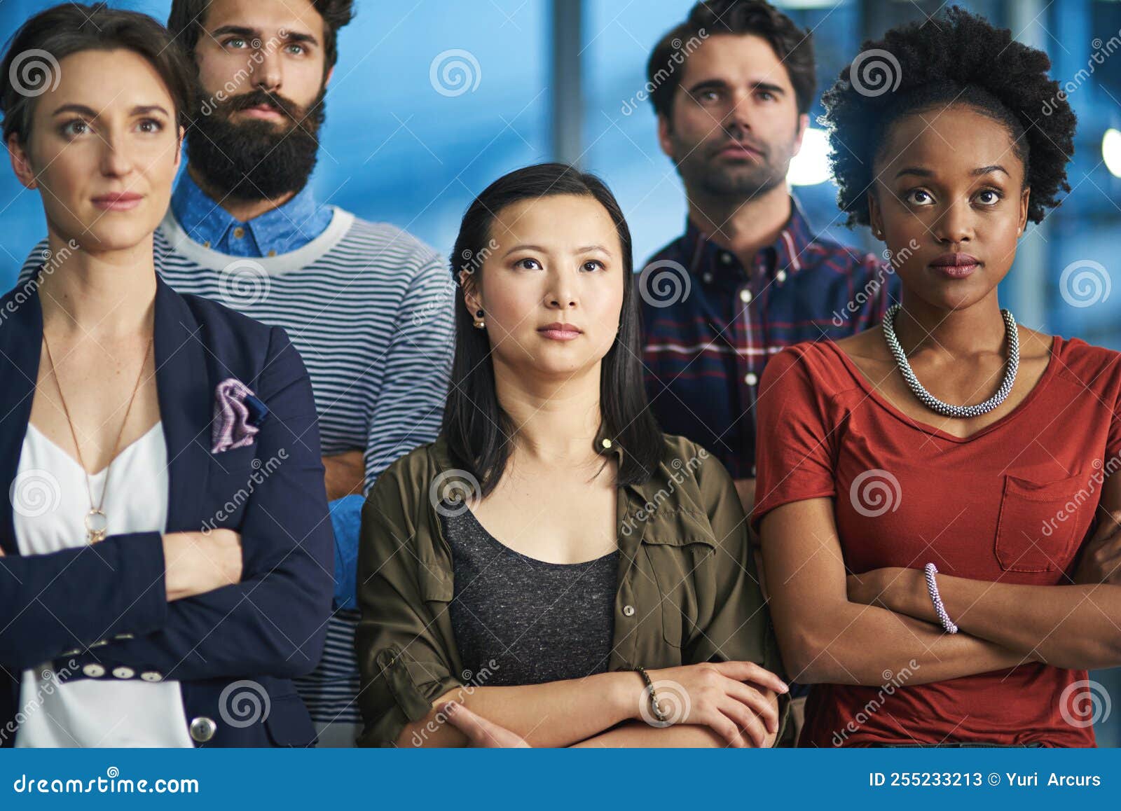 Were Ready for Anything. a Group of Creative Businesspeople Looking ...