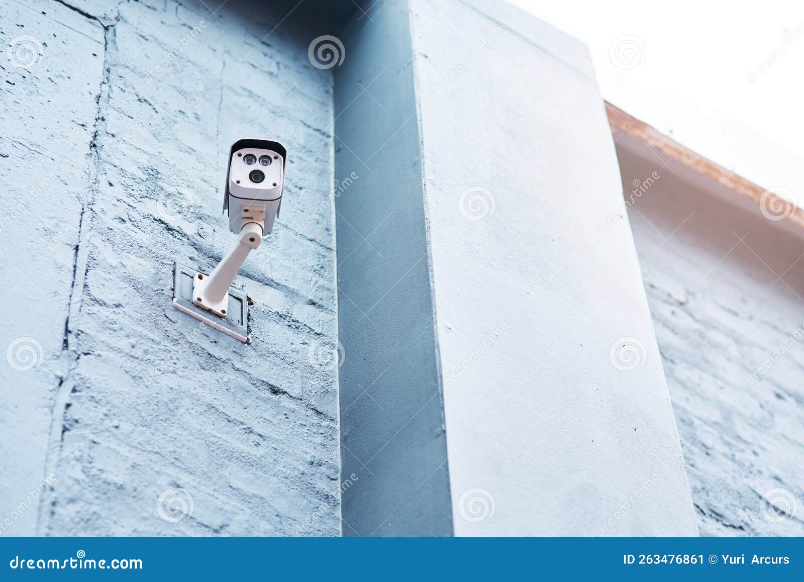 Were always Watching Over You. Low Angle Shot of a Security Camera ...