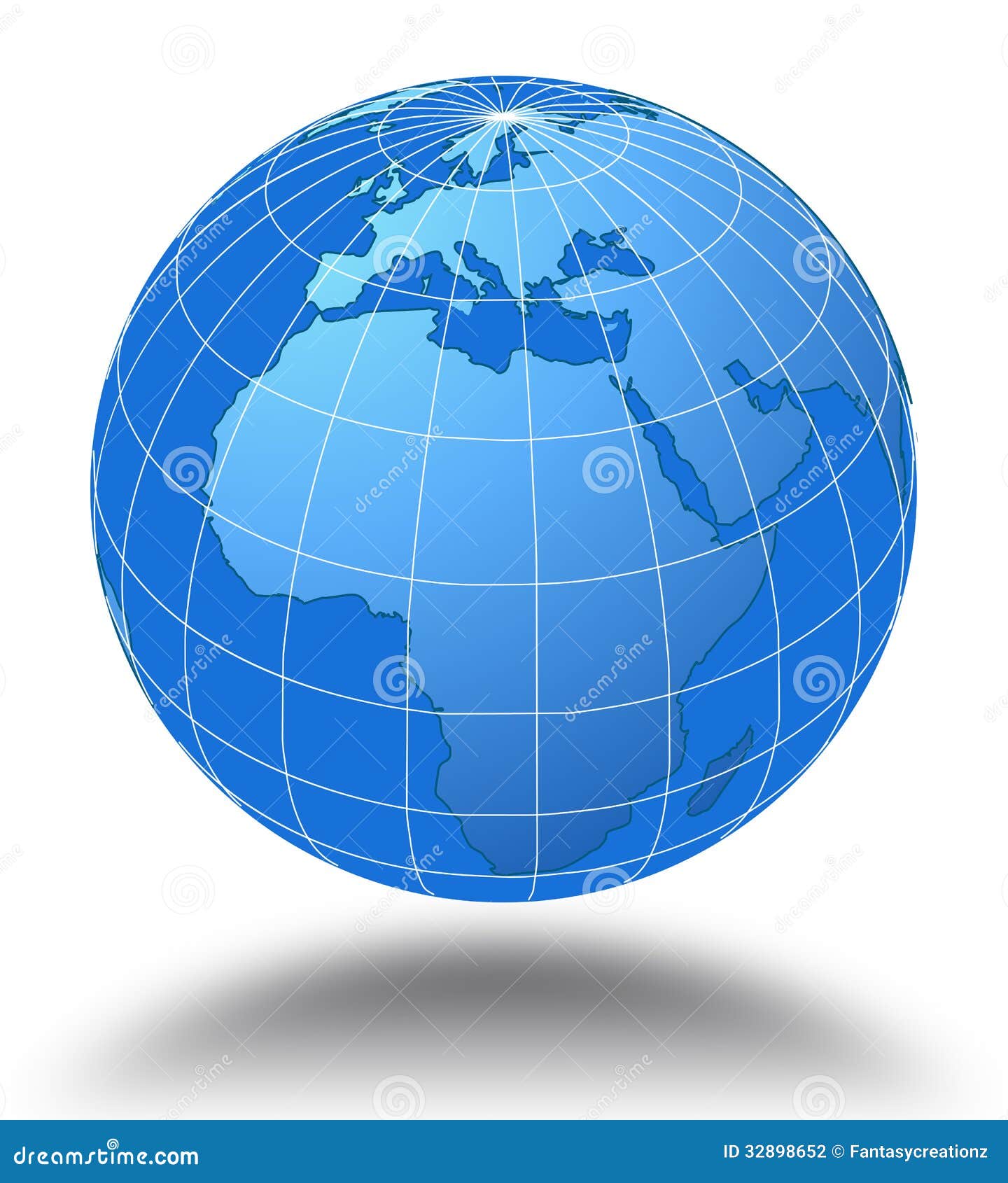 Wereldbol stock illustratie. Illustration of europa, euro - 32898652