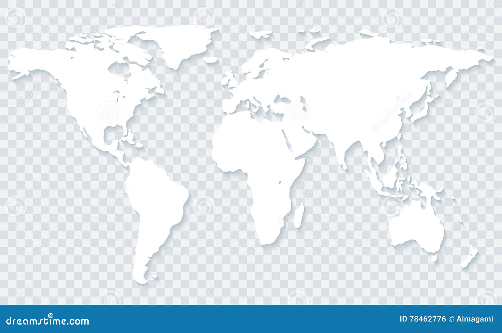 Wereldkaart Op Transparante Achtergrond Stock Foto - Illustration of ...