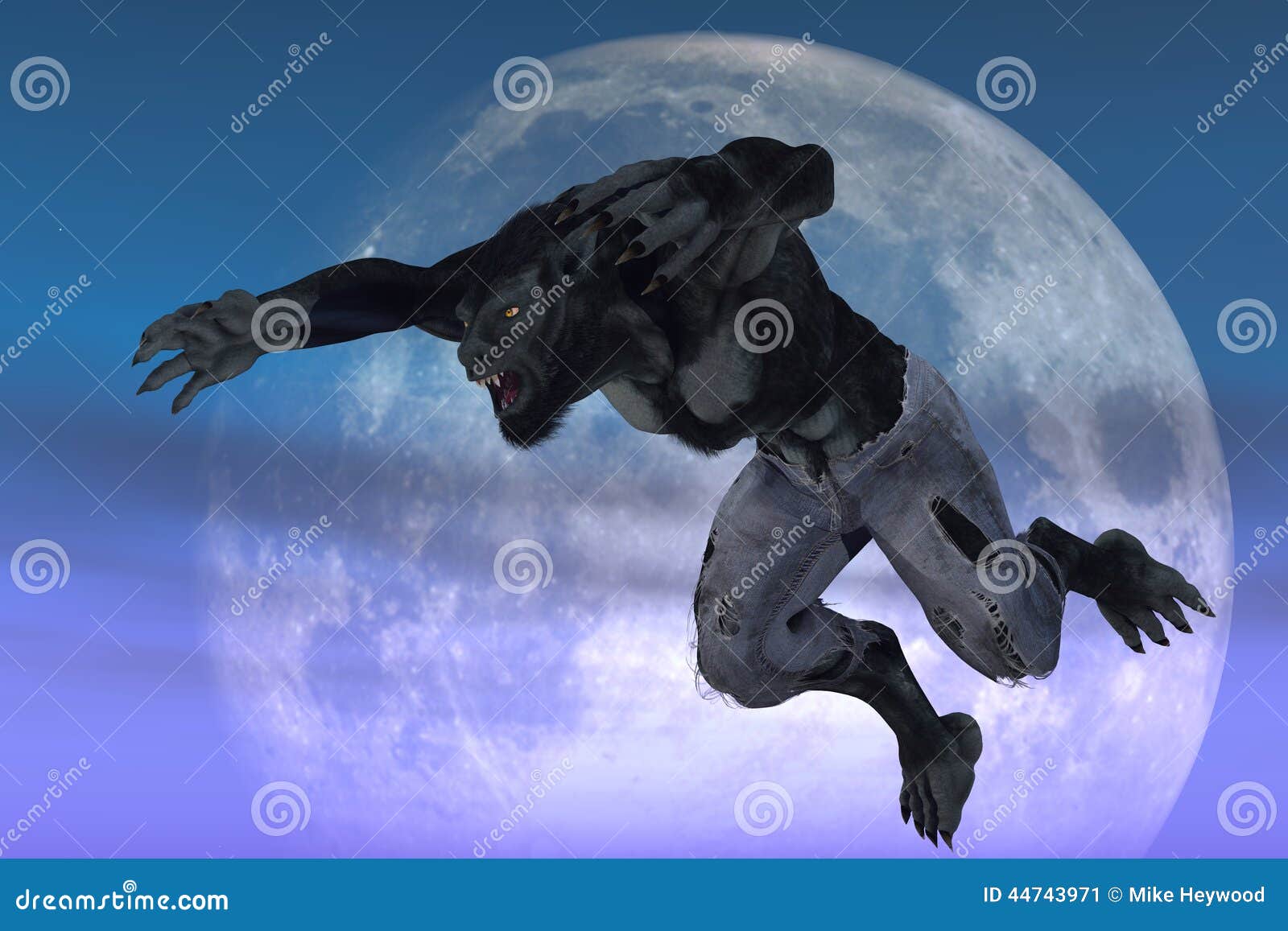Fearsome Werewolf Generative AI Royalty-Free Stock Photo ...
