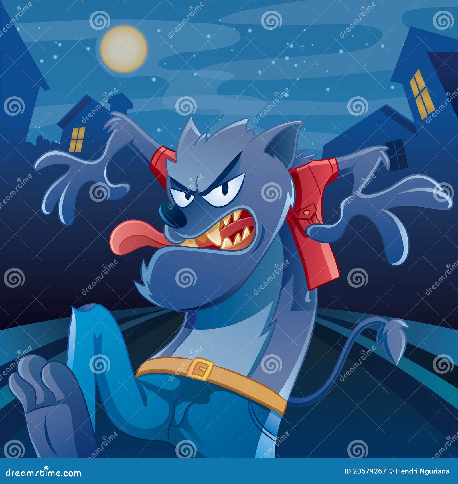 Werewolf Cartoon | CartoonDealer.com #20579267