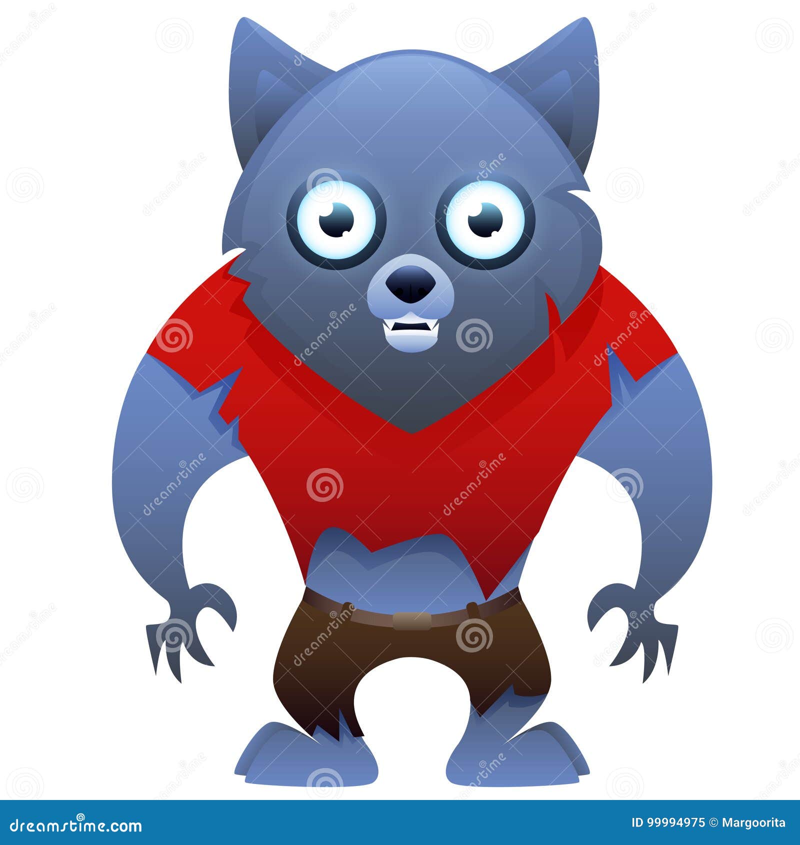 Werewolf Cute Cartoon Character | CartoonDealer.com #99994975