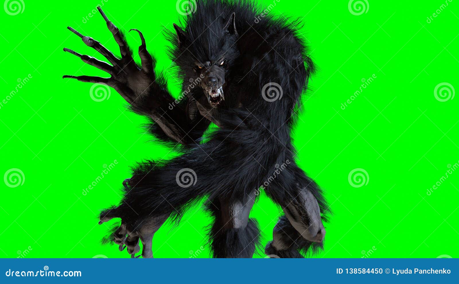 Werewolf 3d Render Stock Illustration Illustration Of Character