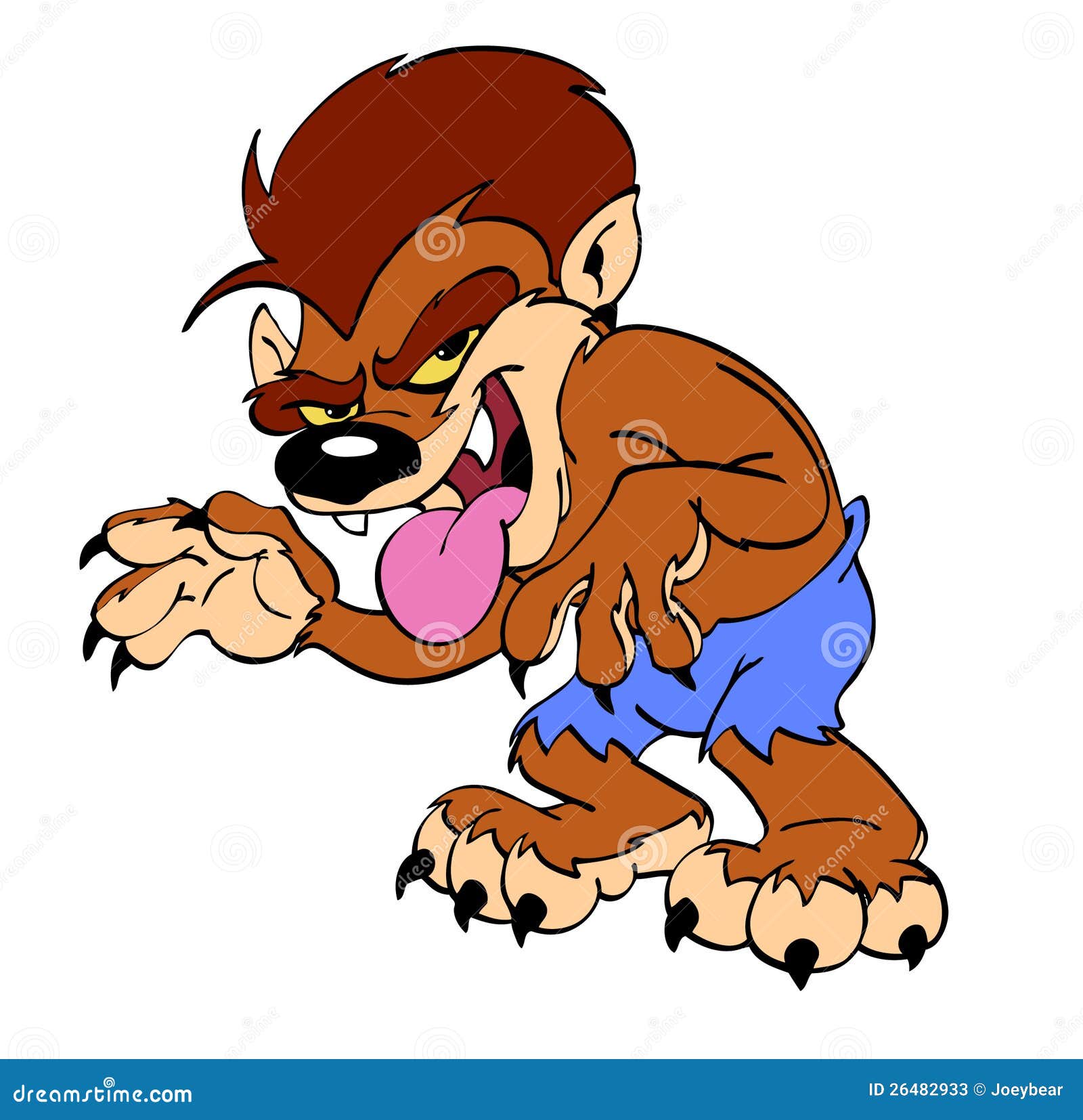 Werewolf Halloween cartoon stock vector. Illustration of moon - 26482933