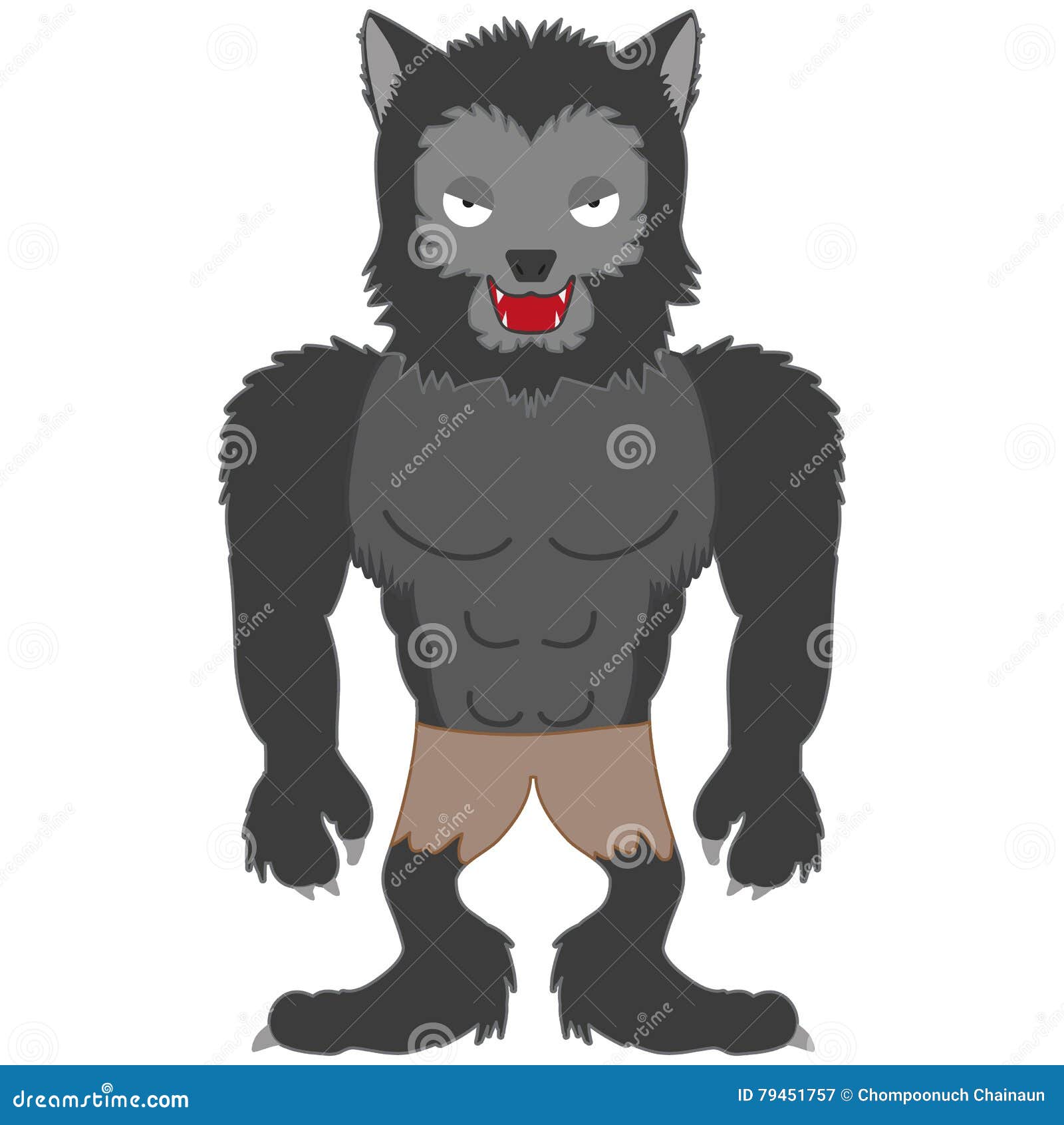 Werewolf Cute Cartoon Character | CartoonDealer.com #99994975