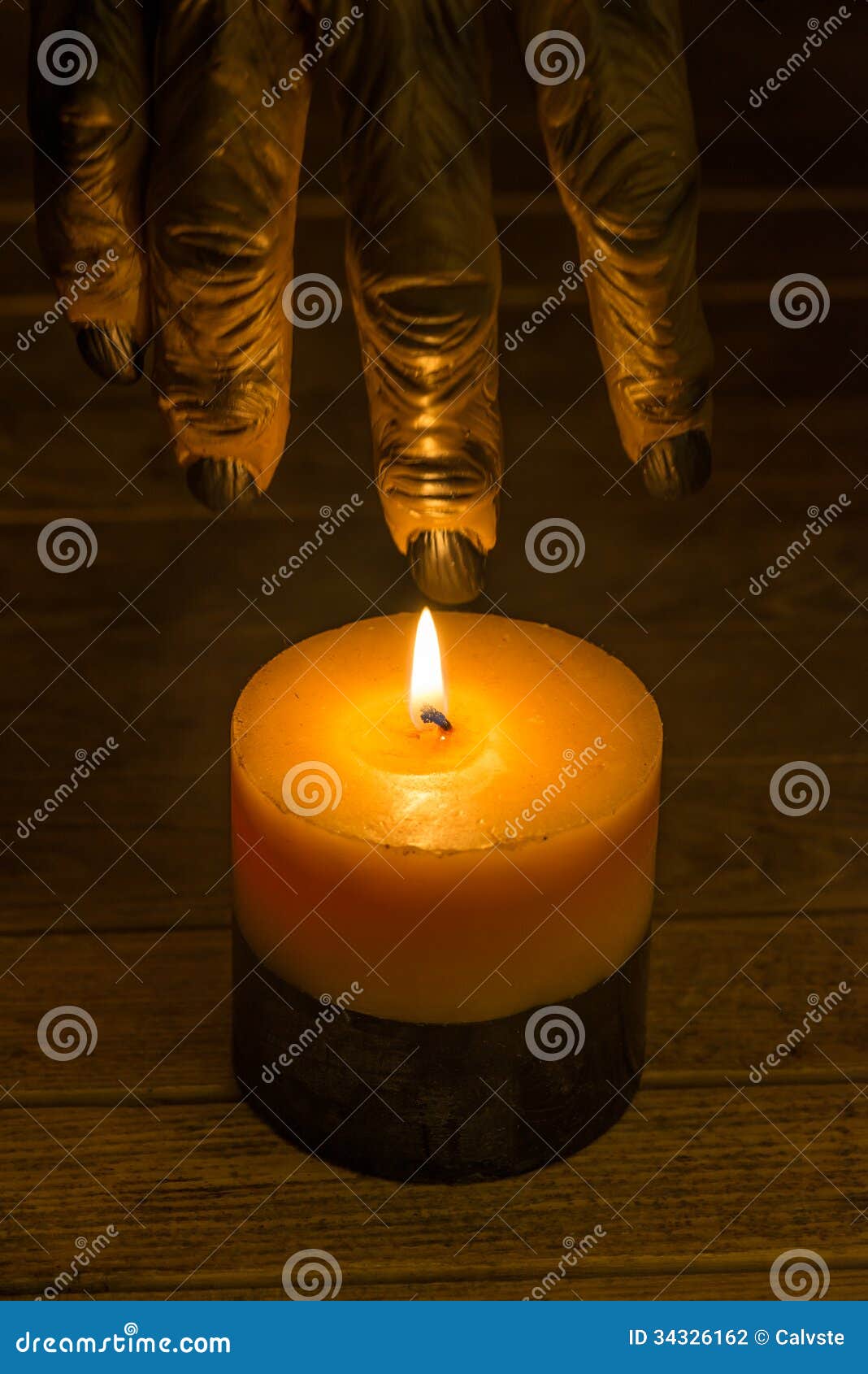 Werewolf Hand Reaching for a Candle Stock Photo - Image of ghoulish ...