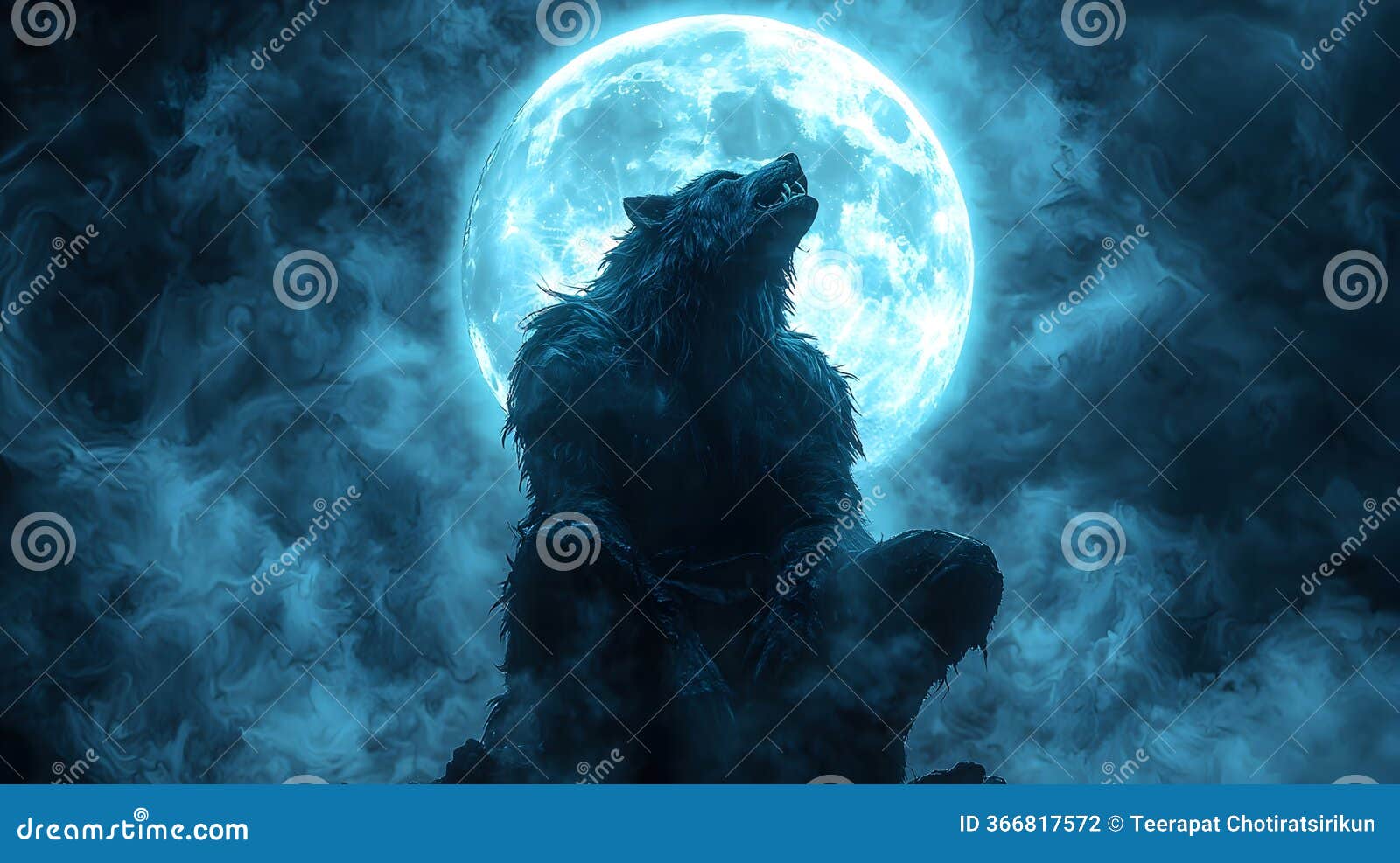 Werewolf Howling Stock Photography | CartoonDealer.com #27052232