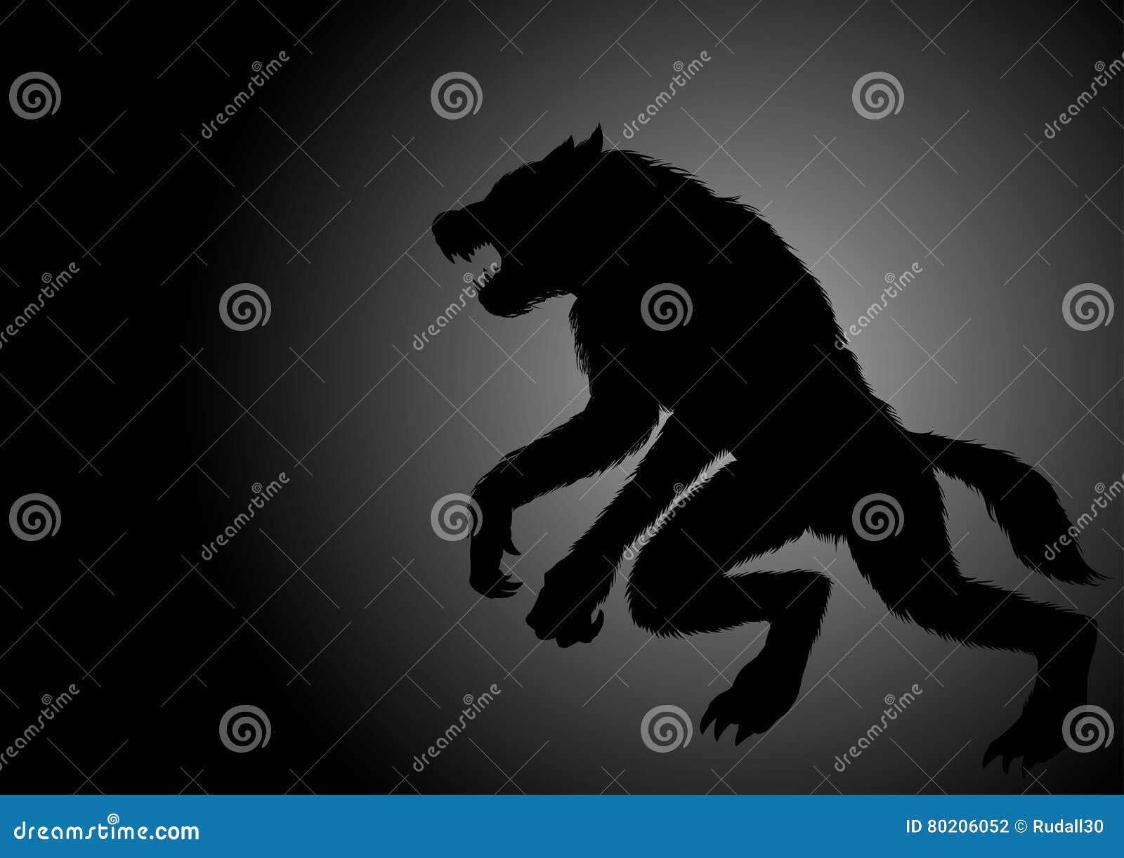 Dark Werewolf With Grim Stare Holding A Old Paper On Full Moon Night ...