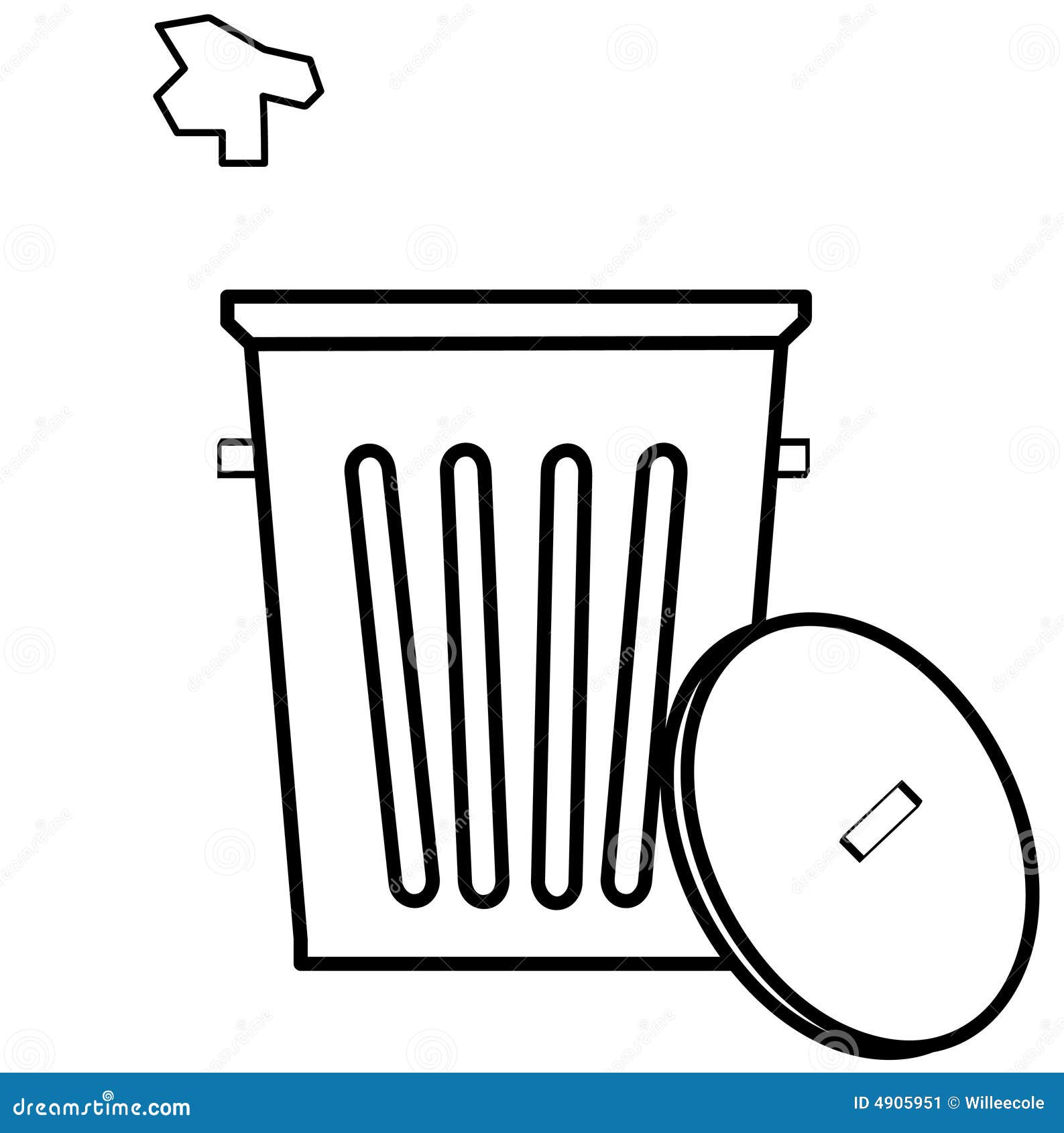 Werfender Abfall im Abfall vektor abbildung. Illustration von umgebung ...