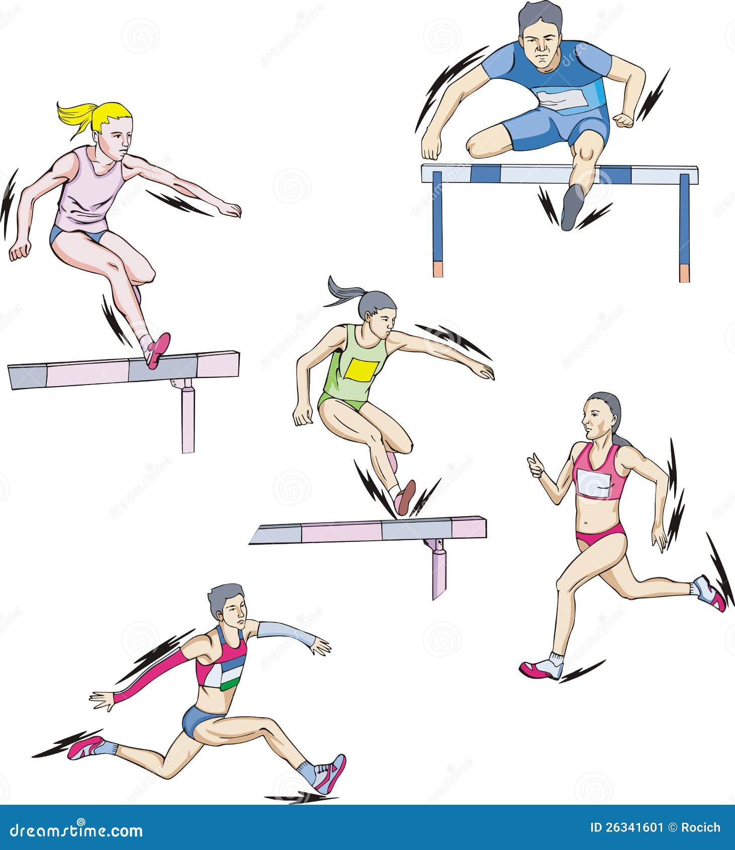 In Werking Gestelde Atletiek - Vector Illustratie - Illustration of ...