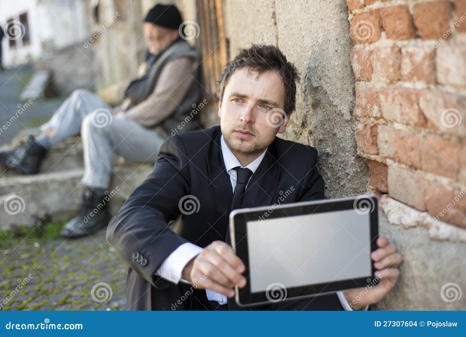 Werkloos stock foto. Image of hongerig, kaukasisch, dakloosheid - 27307604