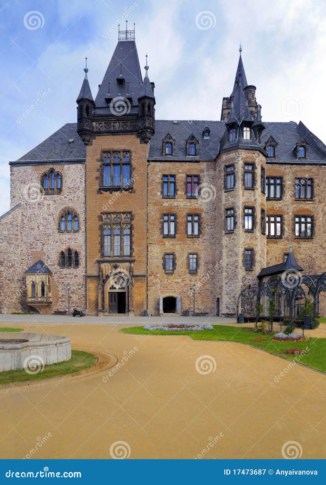 Wernigerode Castle, Germany Stock Image - Image of mountain, structure ...