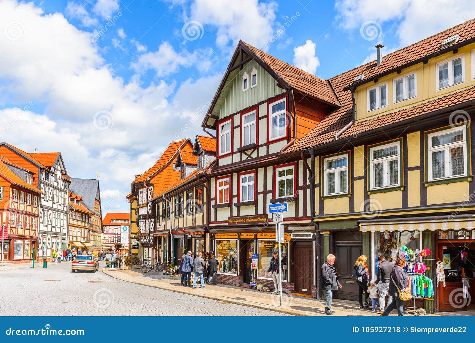 Architecture in Wernigerode, Germany Editorial Stock Photo - Image of ...