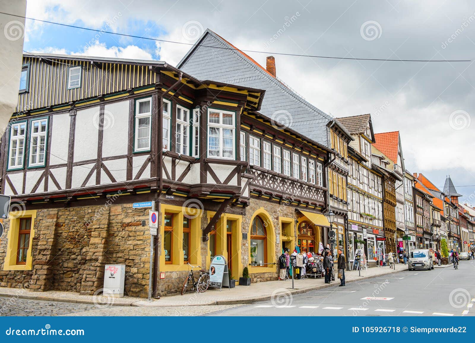 Architecture in Wernigerode, Germany Editorial Stock Photo - Image of ...