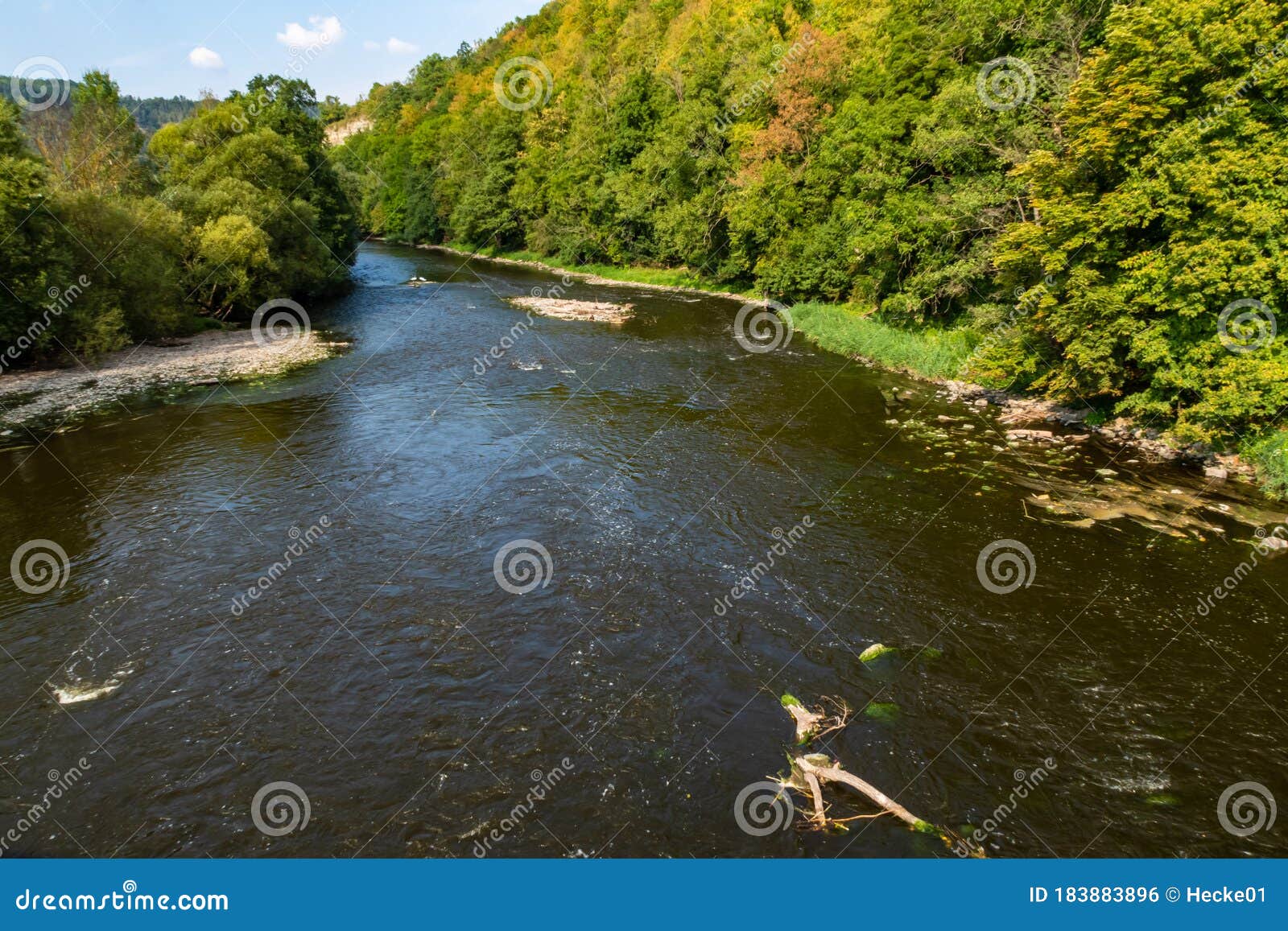 Werra River at Creuzburg in Germany Stock Photo - Image of countryside ...