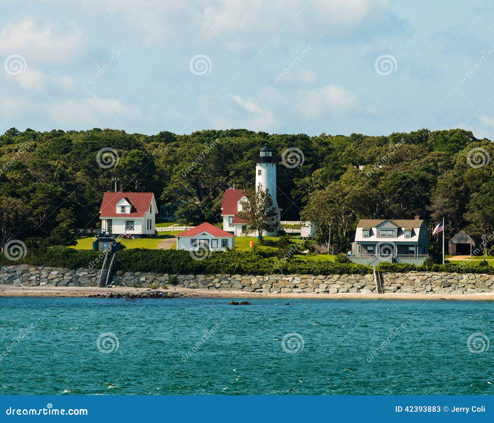 West Chop Lighthouse, Martha S Vineyard, MA. Editorial Stock Photo ...