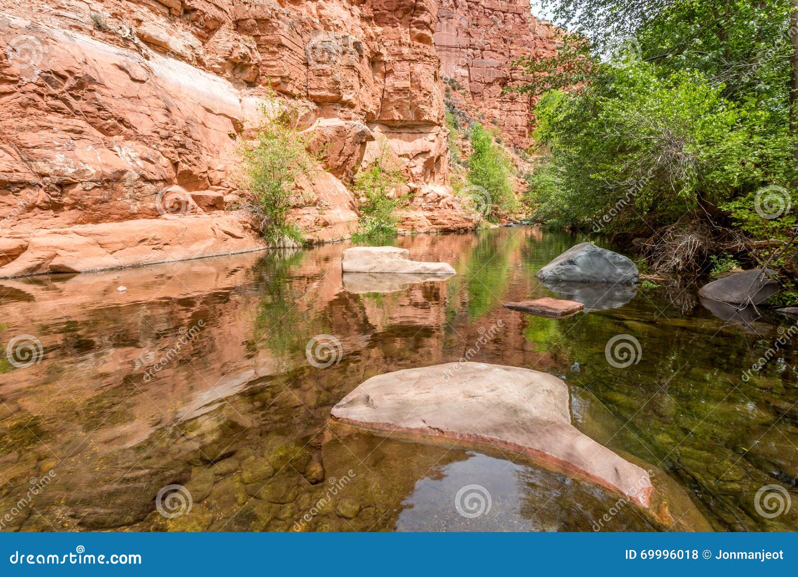 West Clear Creek Arizona in Spring. Stock Photo - Image of creek ...