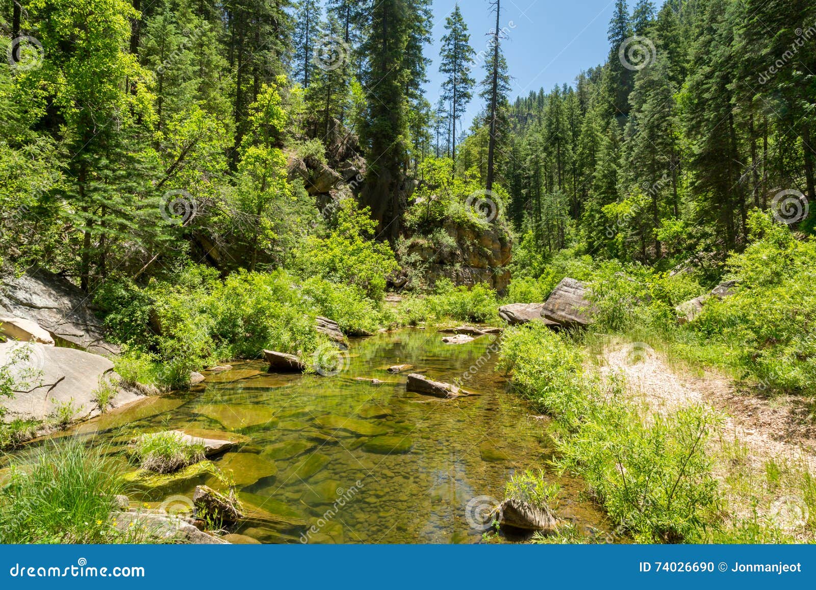 West Clear Creek Arizona in Spring. Stock Photo - Image of desert ...