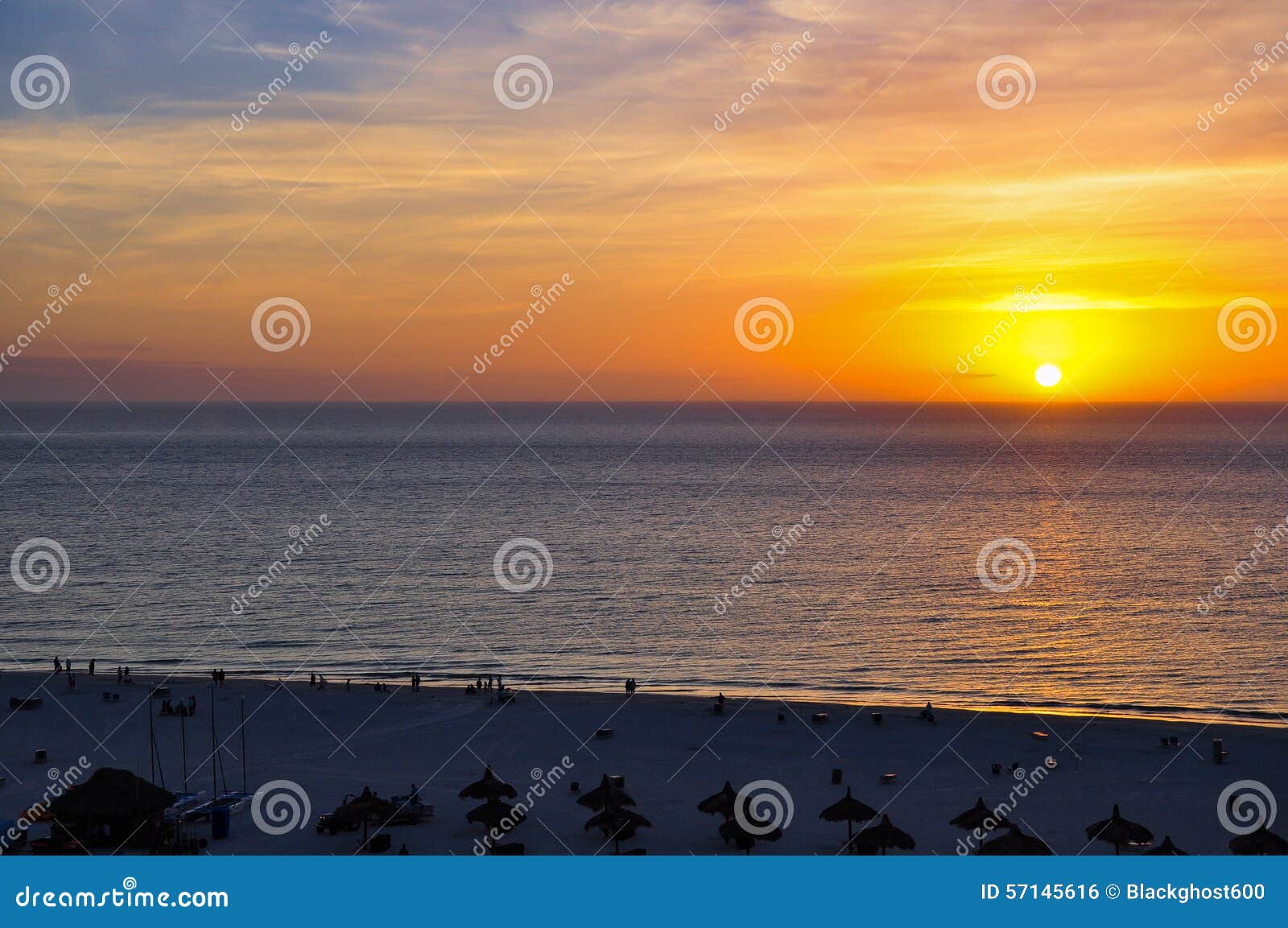 West Coast of Florida Sunset Stock Photo - Image of travel, paradise ...