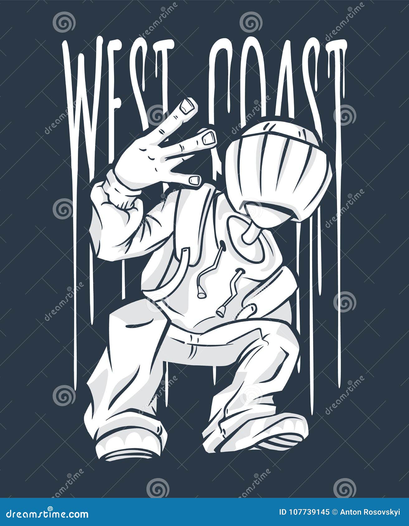 Hip Hop Signs West Coast Rap Hip Hop Hand Sign Poster | AlloFlare