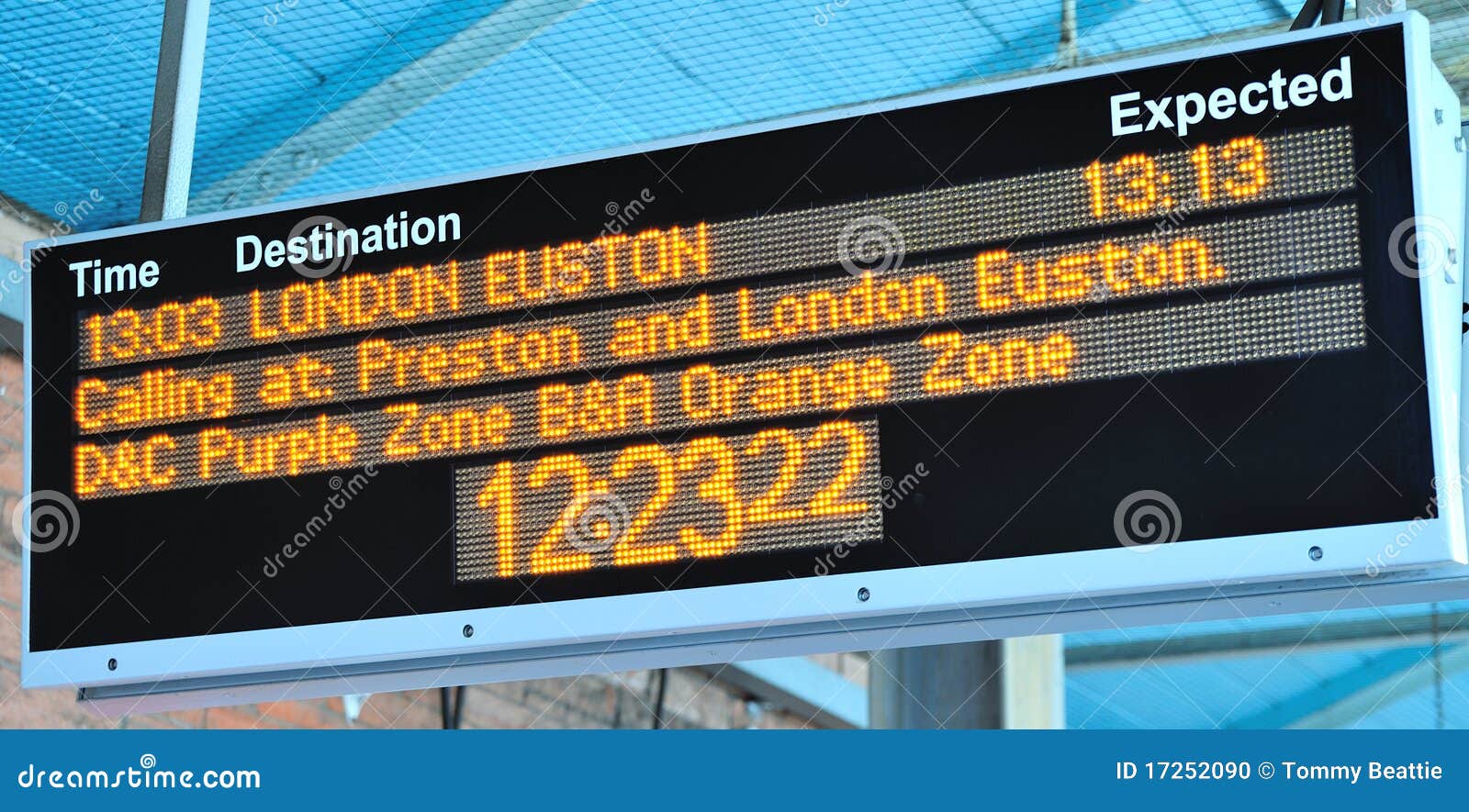 West Coast Line Information Sign Editorial Image - Image of times ...