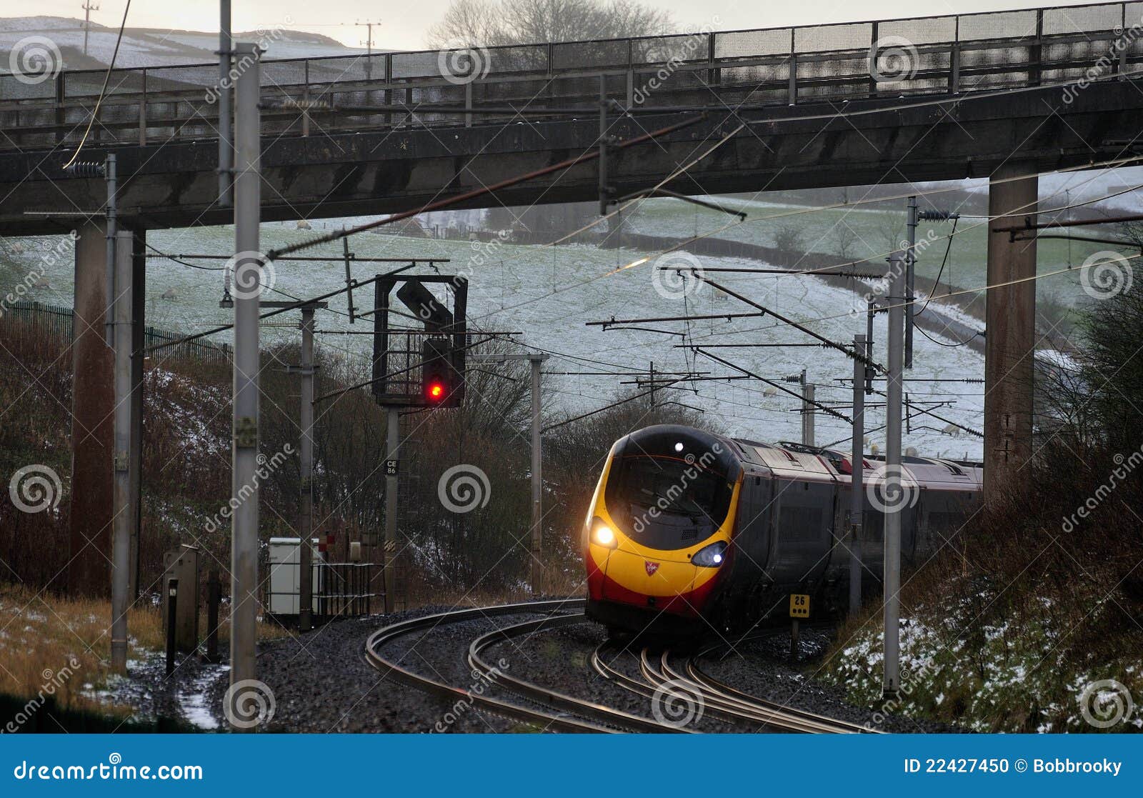 West Coast, Main Rail Line, UK Stock Photo - Image of railway, travel ...