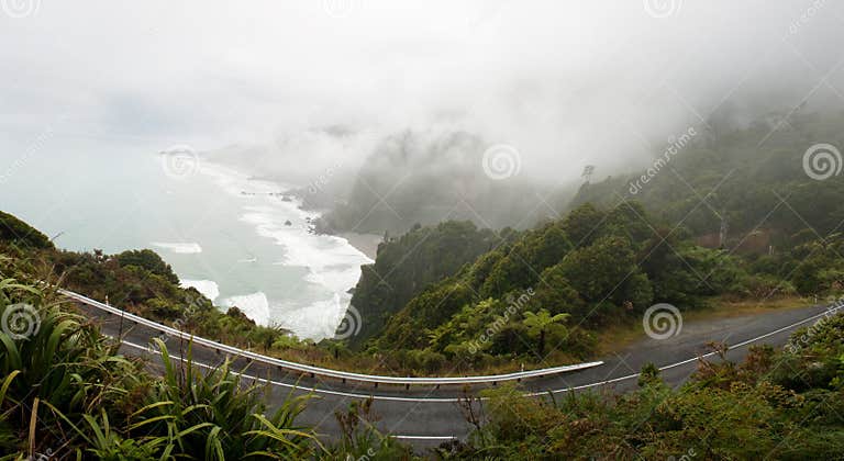 West coast road stock photo. Image of misty, coastal - 21190826