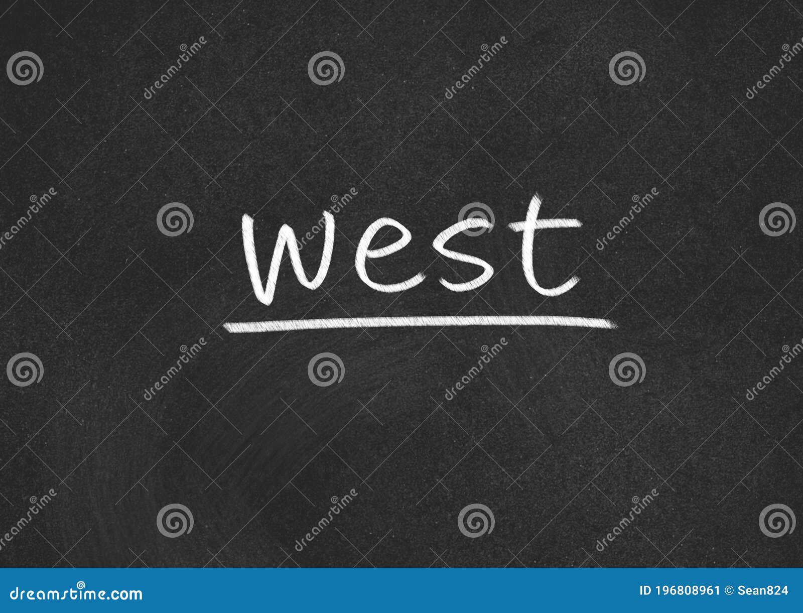 West stock image. Image of blackboard, conceptual, west - 196808961
