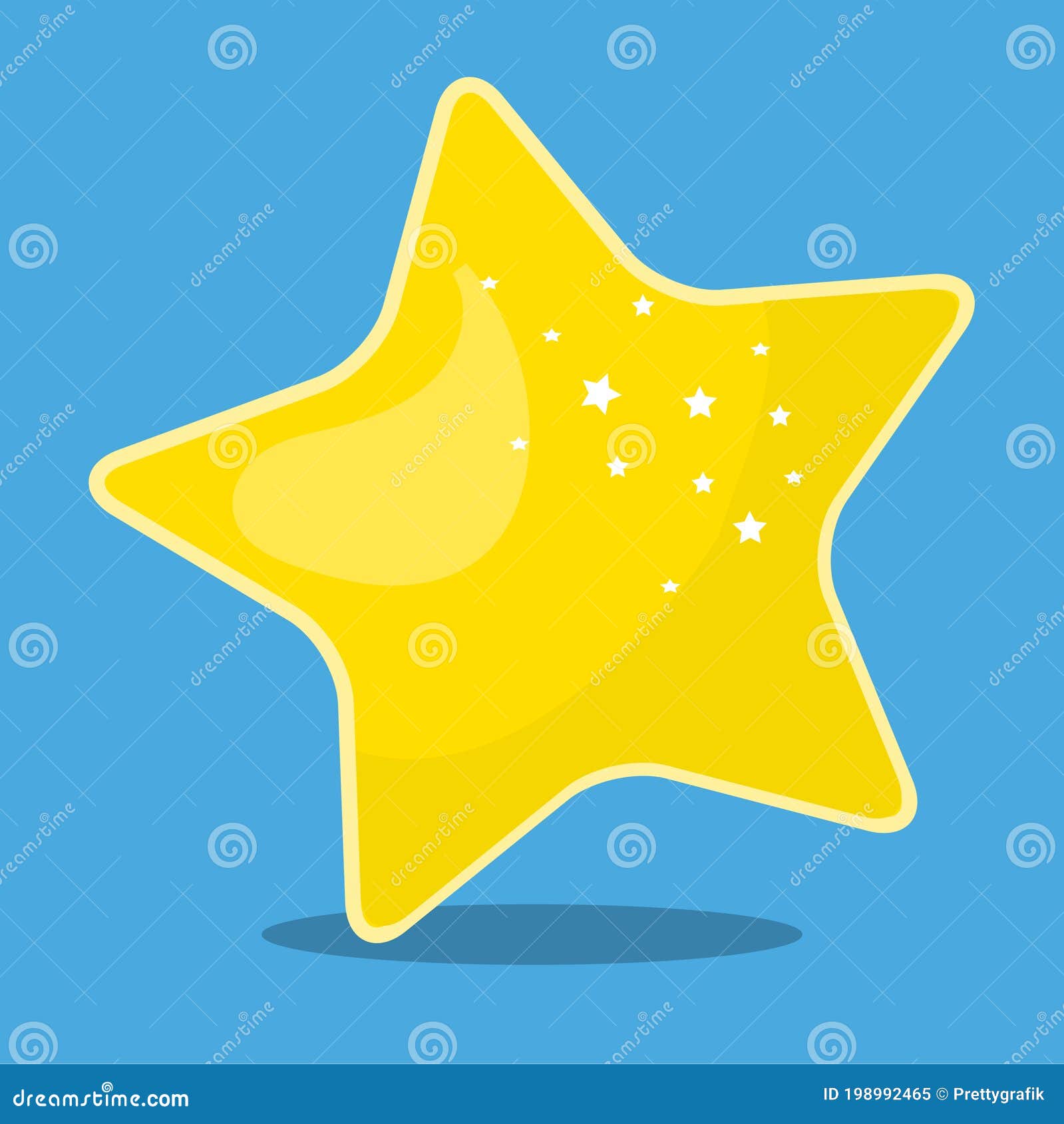 Cowboy Star Badge Police Isolated In Mascot Vector Illustration ...