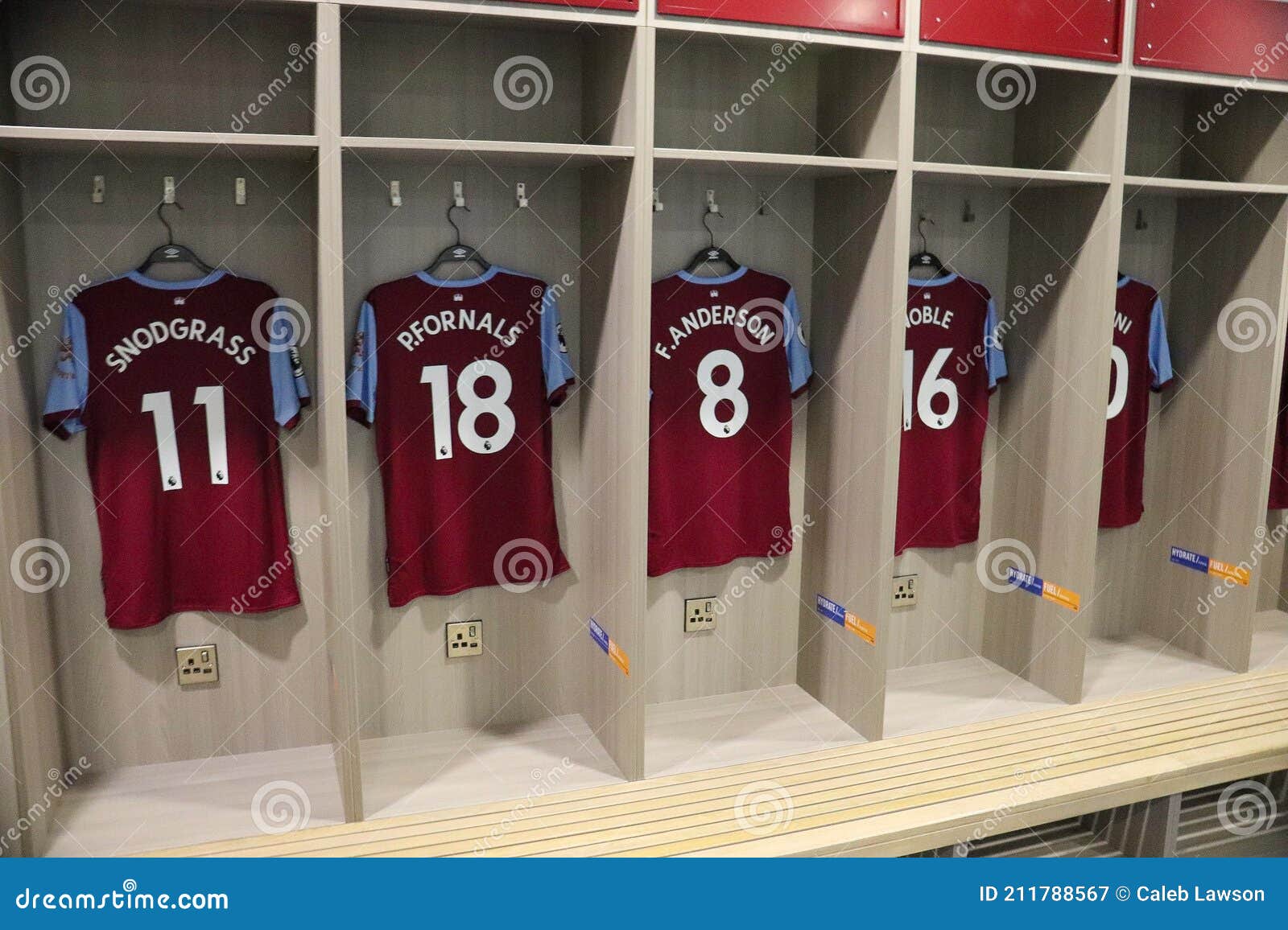 West Ham Locker Room in London Stadium Editorial Photography - Image of ...