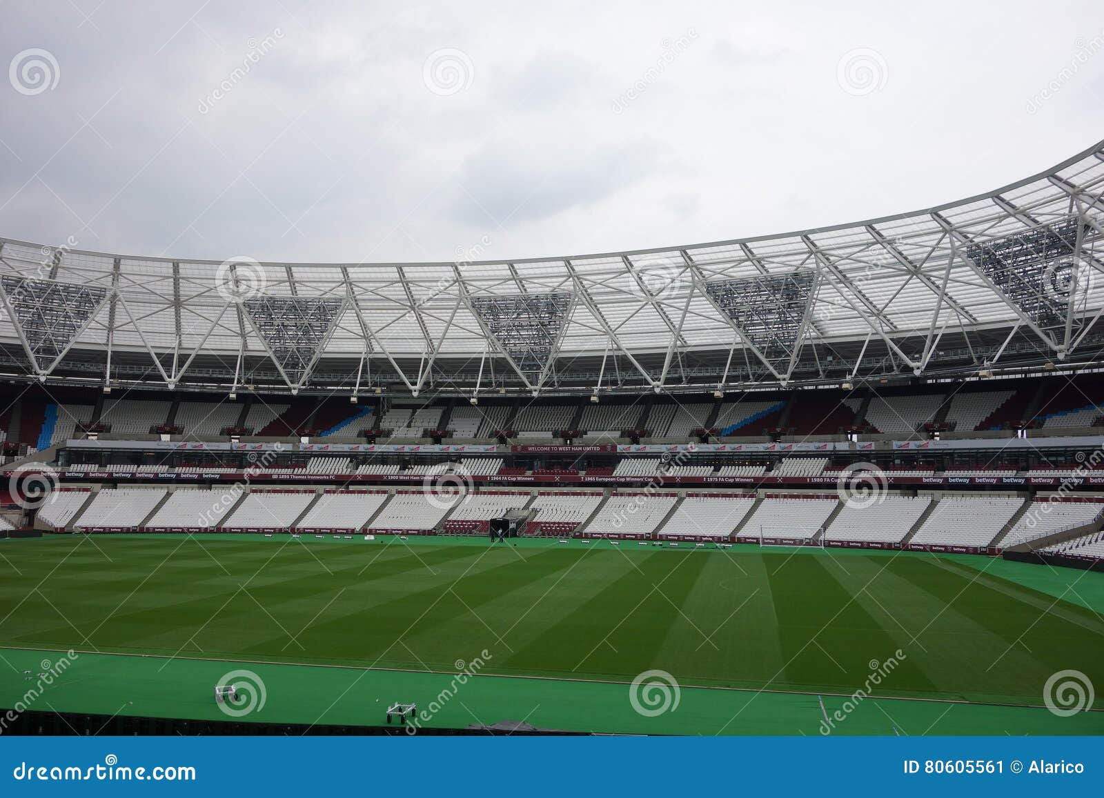 West Ham stadium in London editorial photo. Image of westham - 80605561