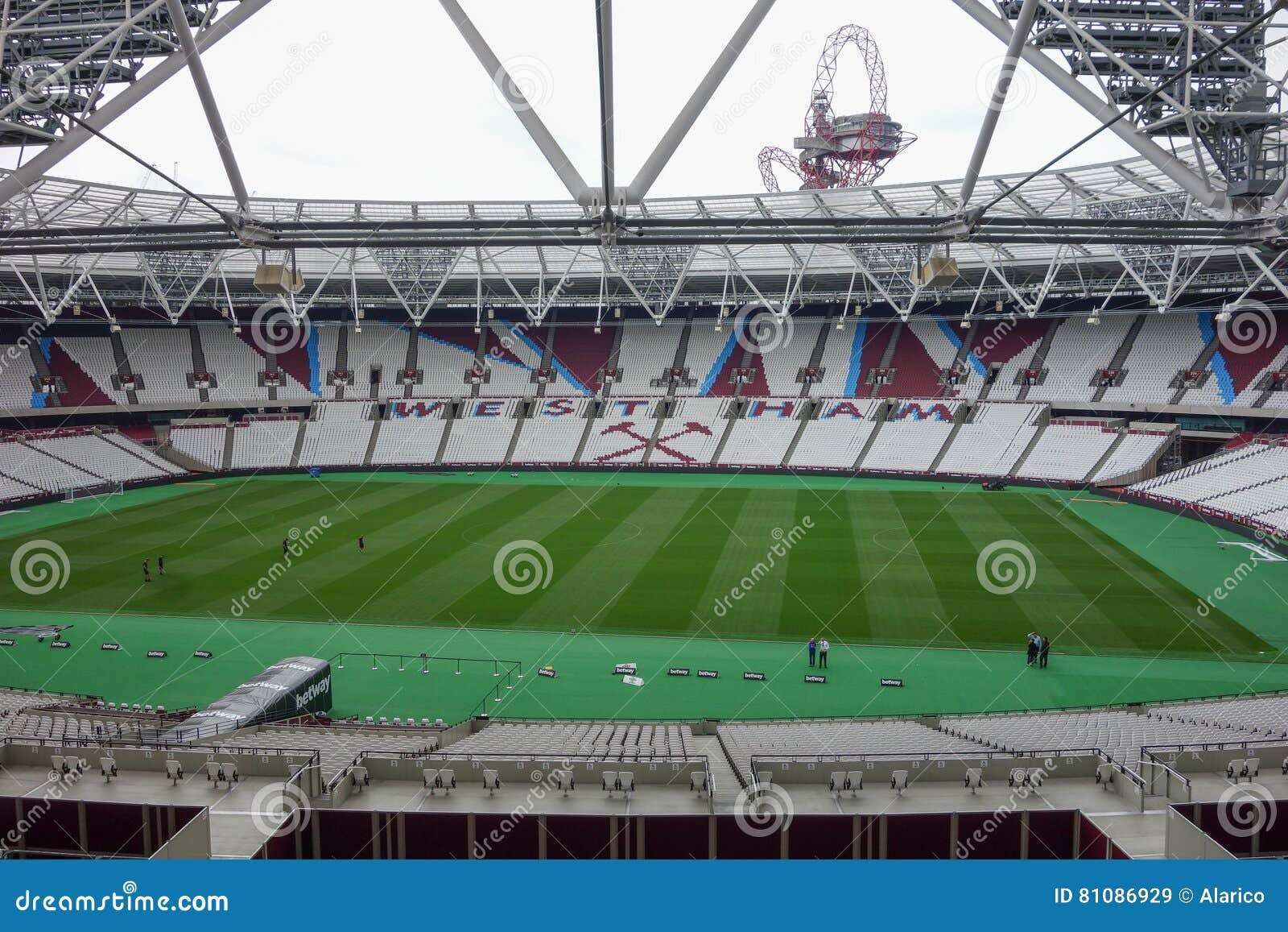 West Ham stadium in London editorial stock image. Image of westham ...
