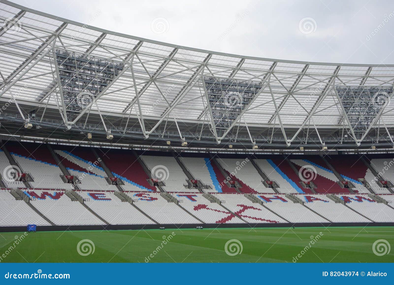 West Ham stadium in London editorial stock image. Image of city - 82043974