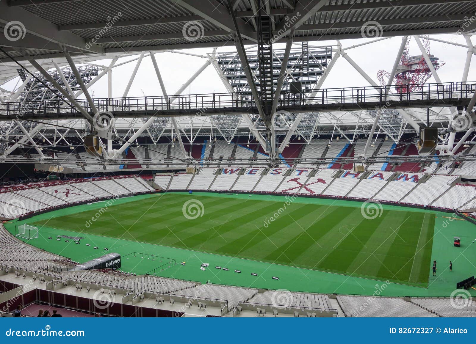 West Ham stadium in London editorial photography. Image of united ...