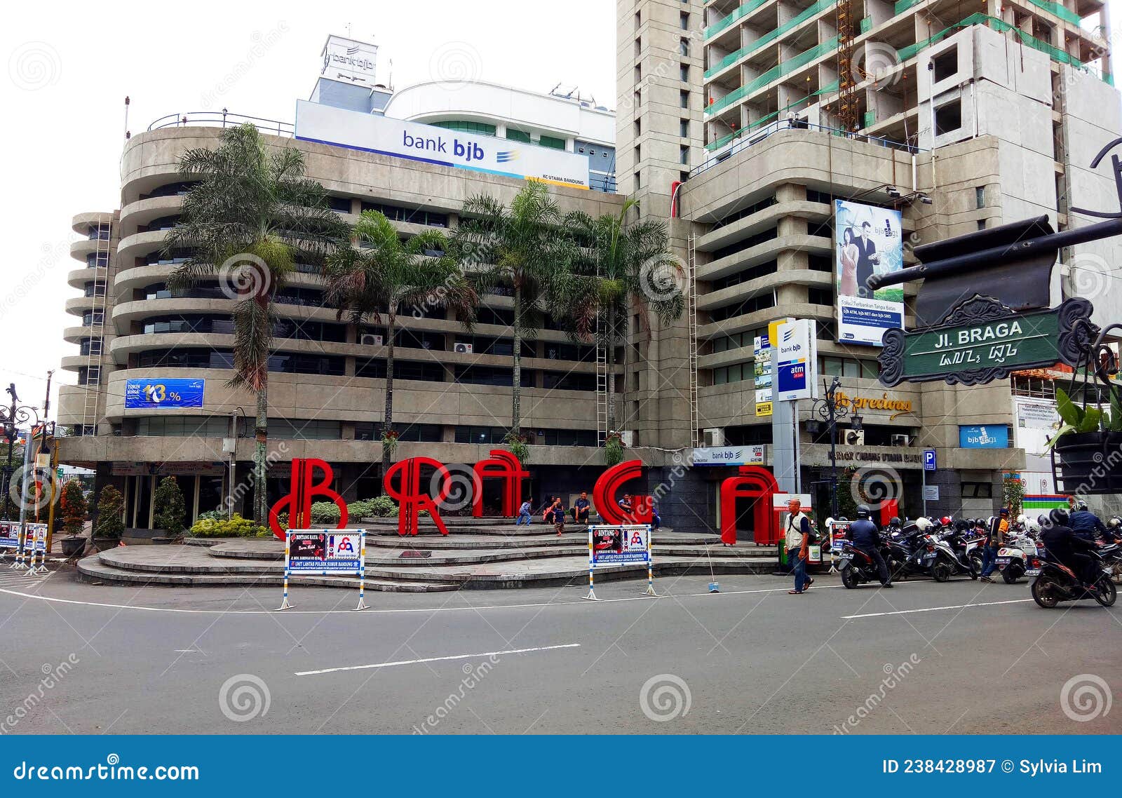 West Java Bank in the Braga Street in Bandung, West Java Editorial ...